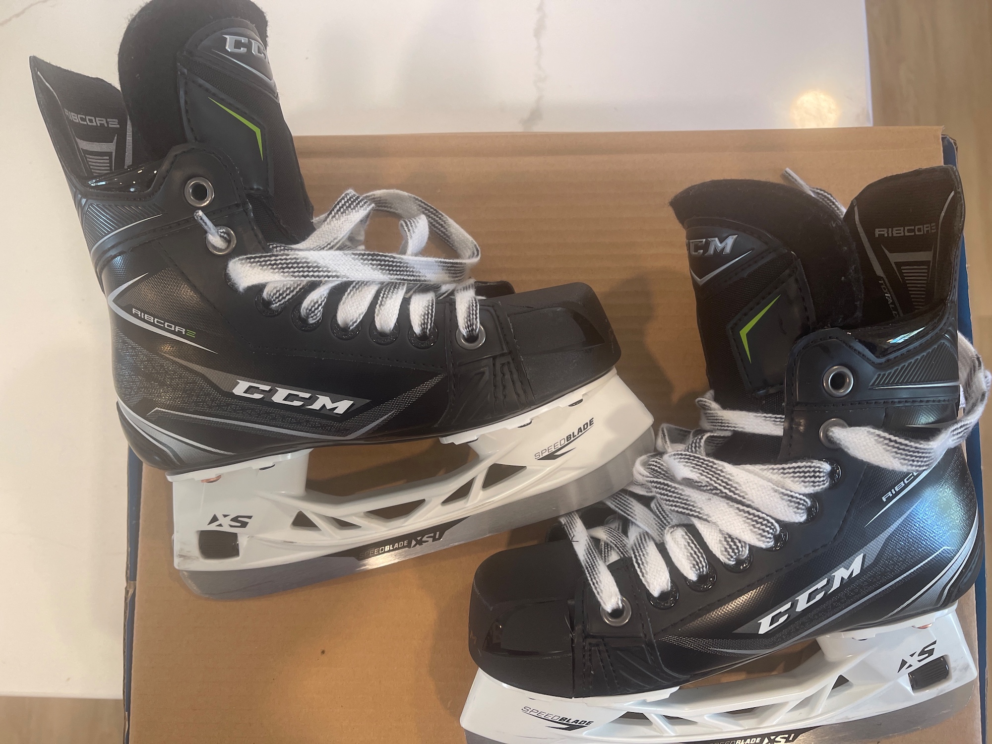 Used CCM Regular Width Size 1 RibCor Platinum Hockey Skates | SidelineSwap