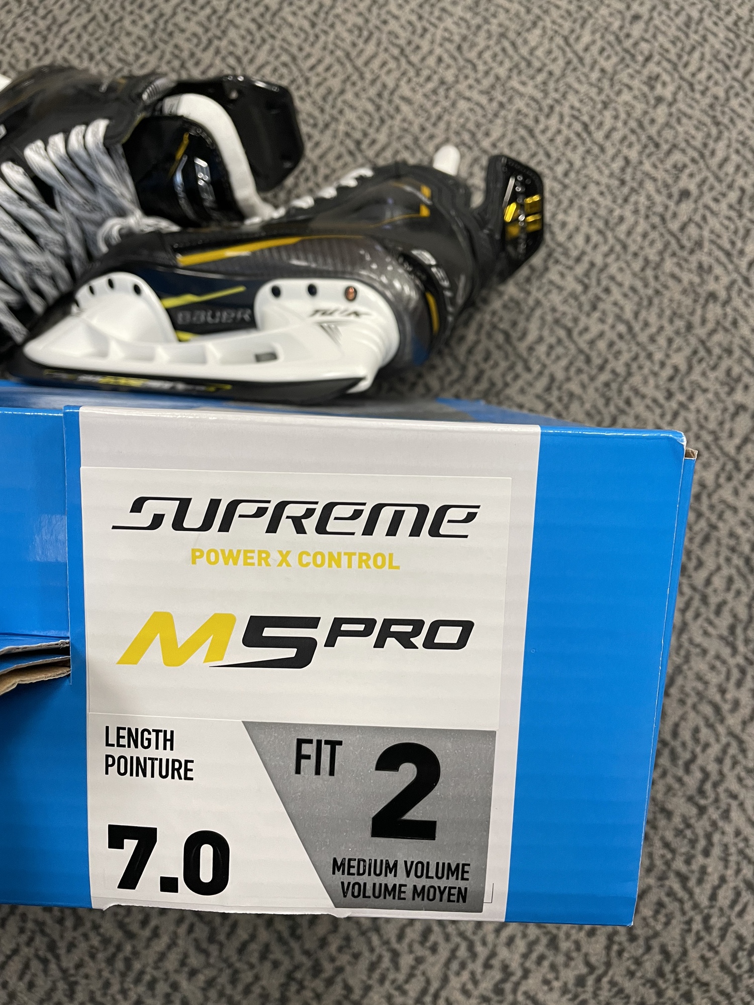 Bauer M5 Pro size 7.0 Fit 2 skates | SidelineSwap