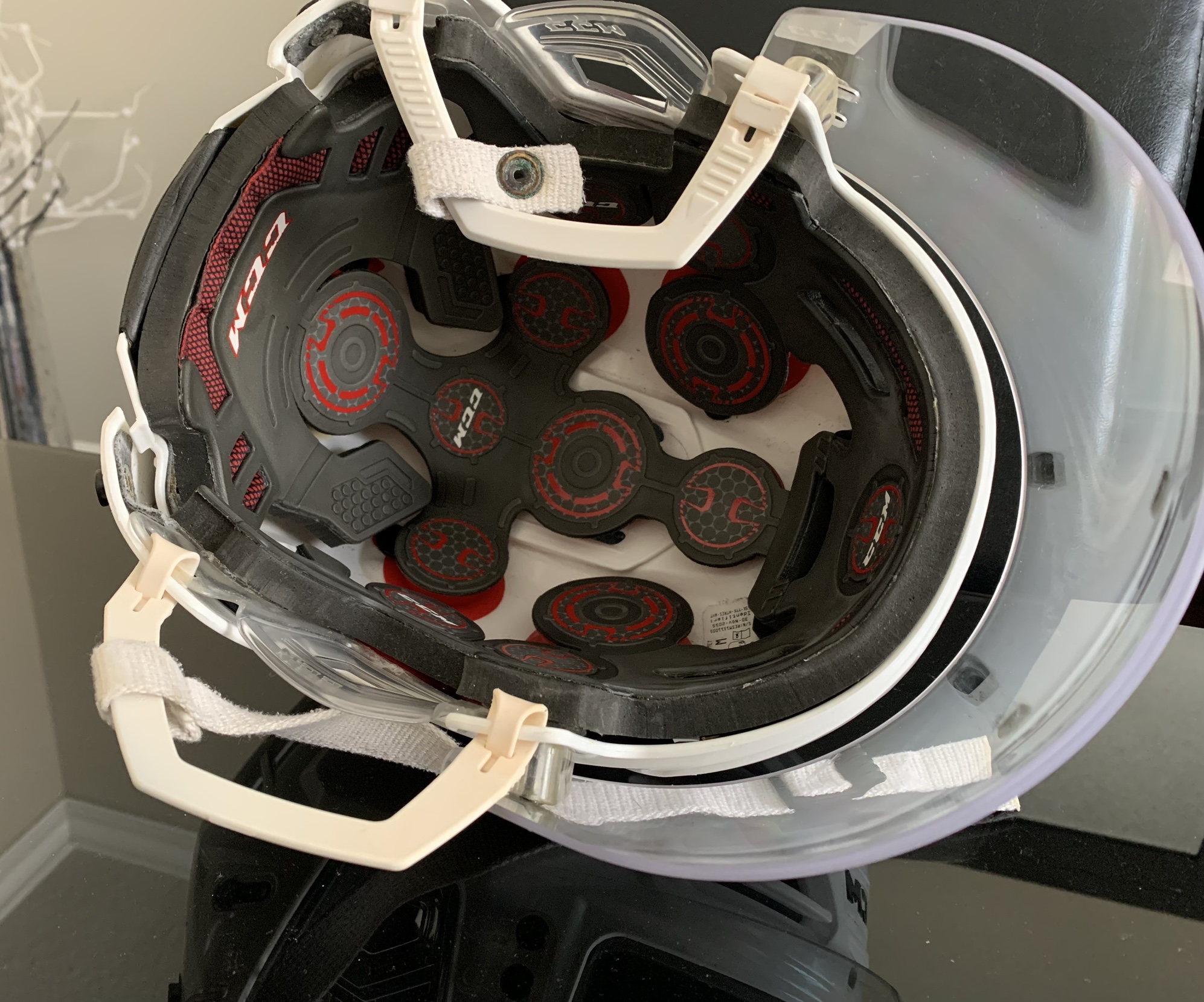 Used Medium CCM Pro Stock Resistance Helmet Visor Combo | SidelineSwap