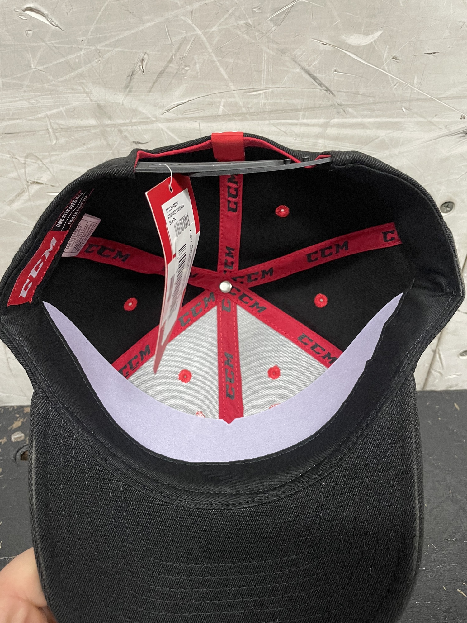 Black New One Size Fits All Vintage CCM Hockey Hat | SidelineSwap