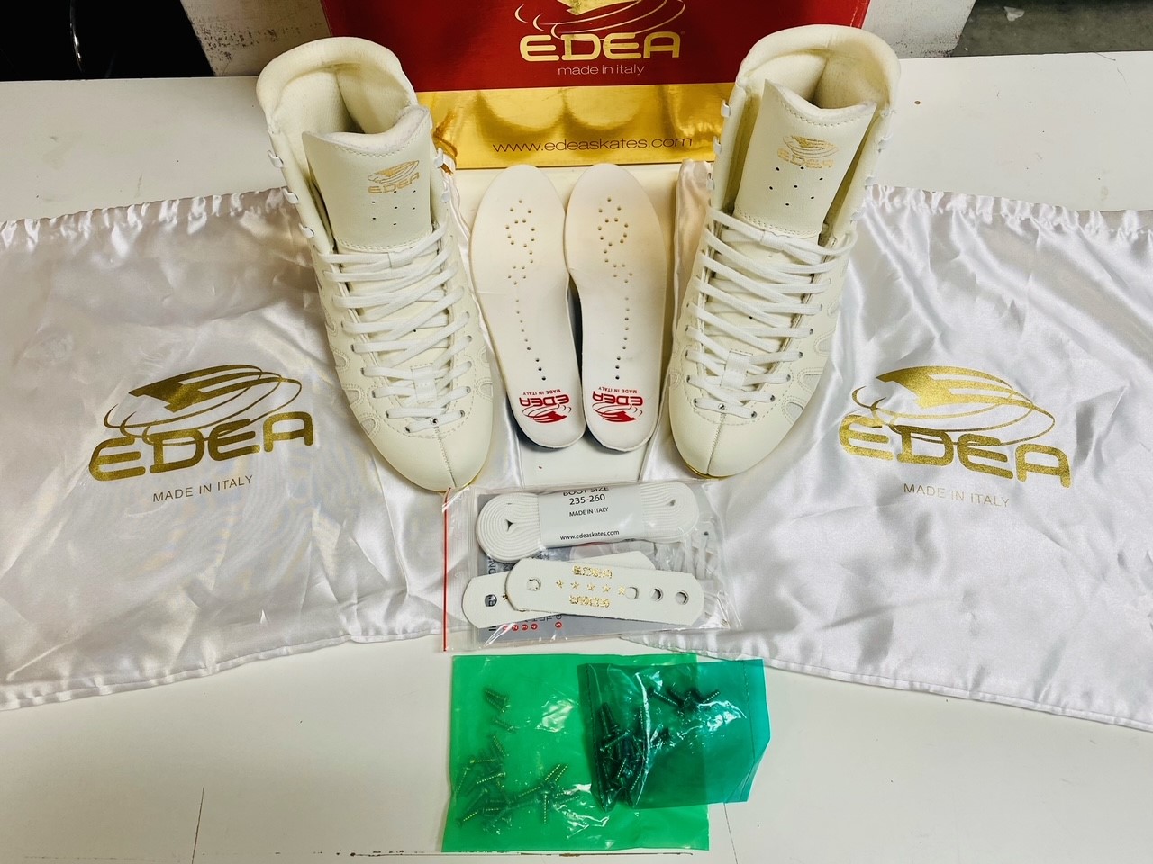 New EDEA "Piano" Figure Skate Boots Size 235 C | SidelineSwap