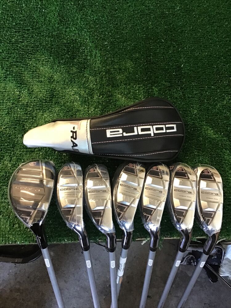 Cobra 2023 T-Rail Hybrid Irons Set 5-PW, SW Ladies Graphite Shafts (NEW ...