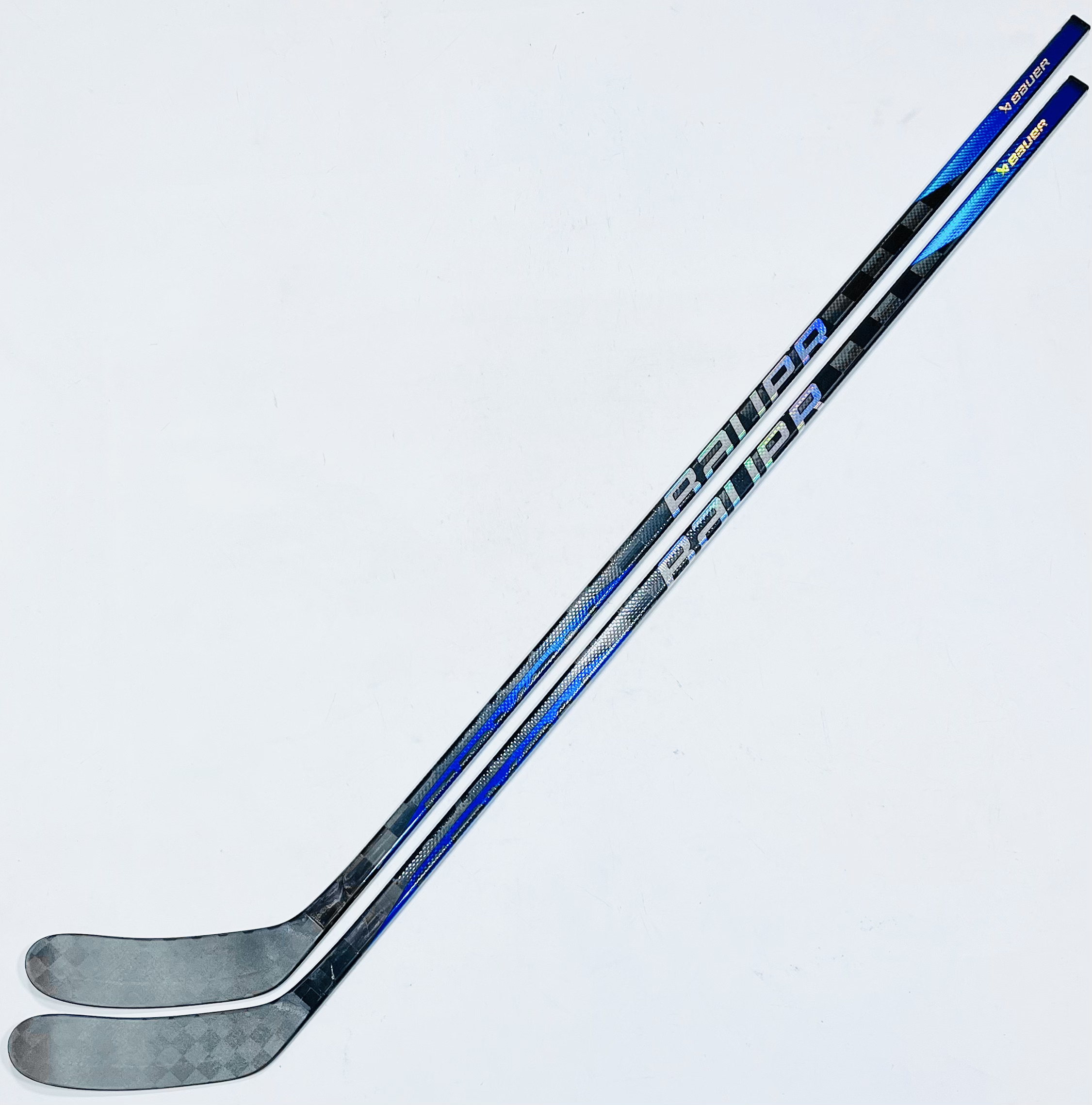 New 2 Pack Custom Blue Bauer Nexus SYNC Hockey Stick-RH-87 Flex-P28M ...