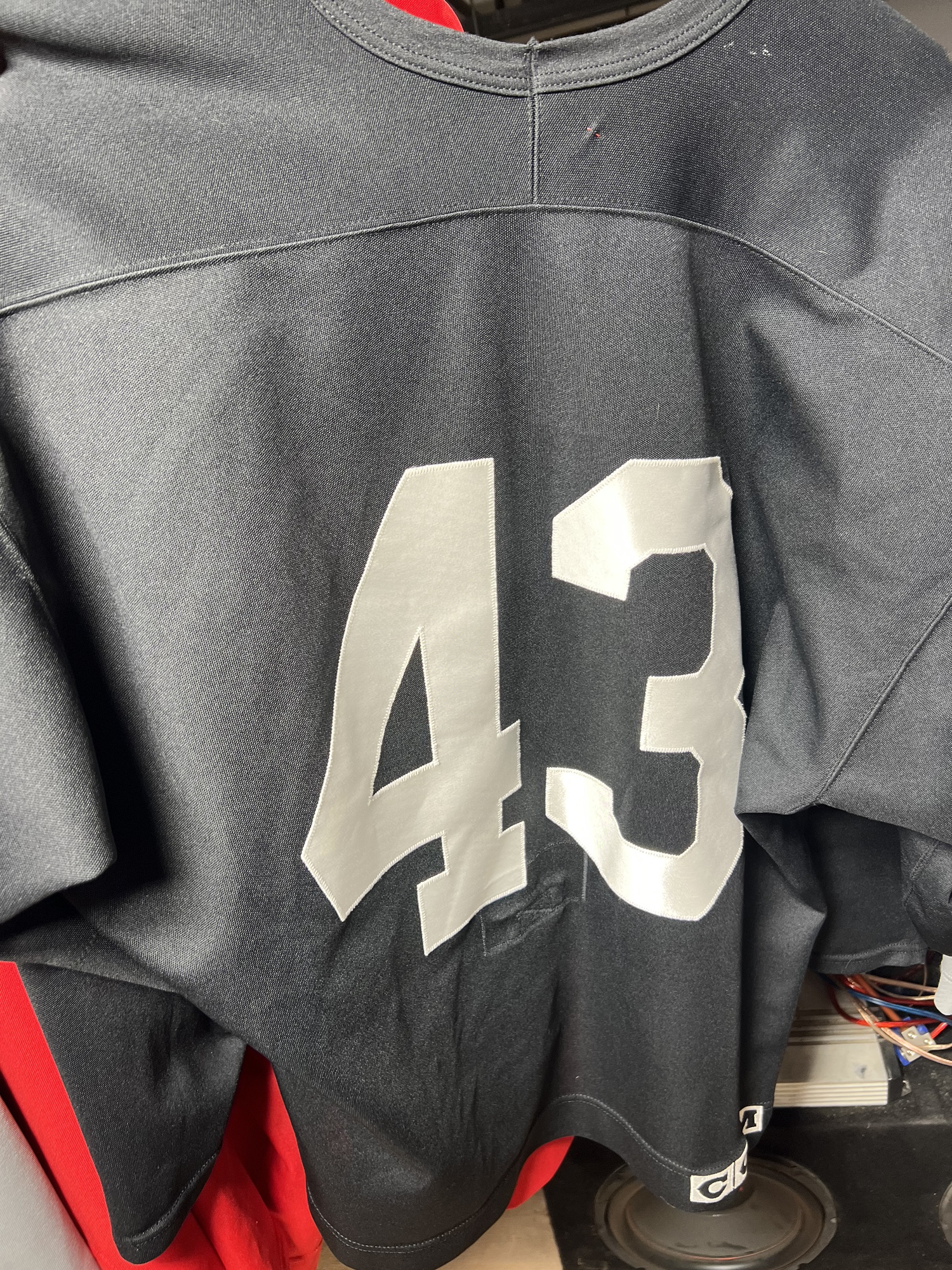 Chicago Blackhawks Center Ice #43 Used Size 58 CCM Jersey | SidelineSwap