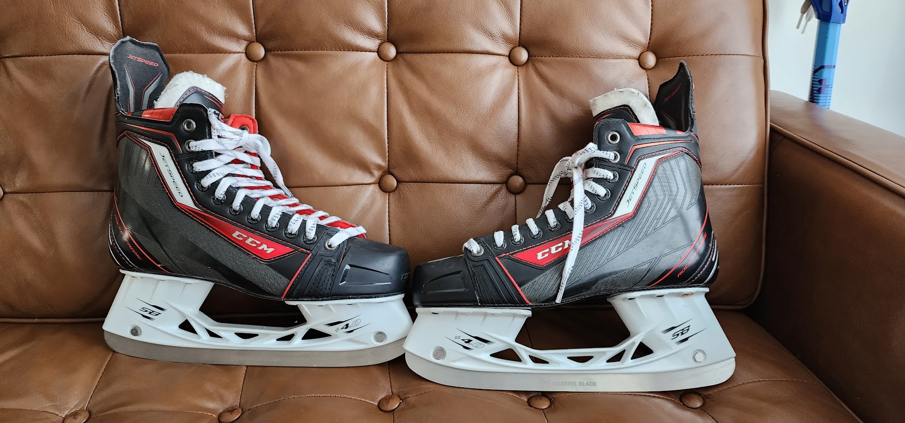 New Senior CCM Jetspeed Hockey Skates Extra Wide Width Size 8.5 ...