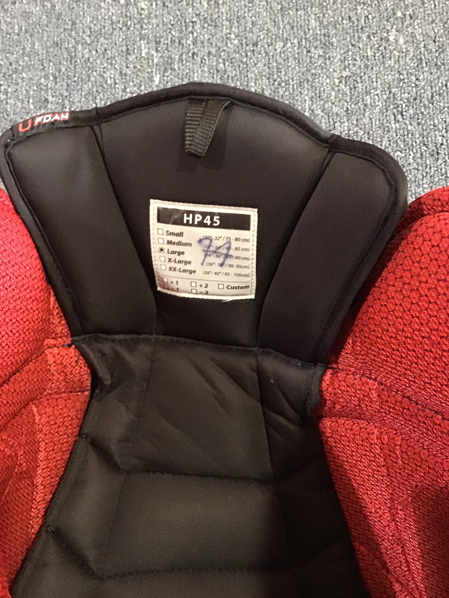 Game Used Blue CCM HP45 Pro Stock Pants Colorado Avalanche #74 Large ...