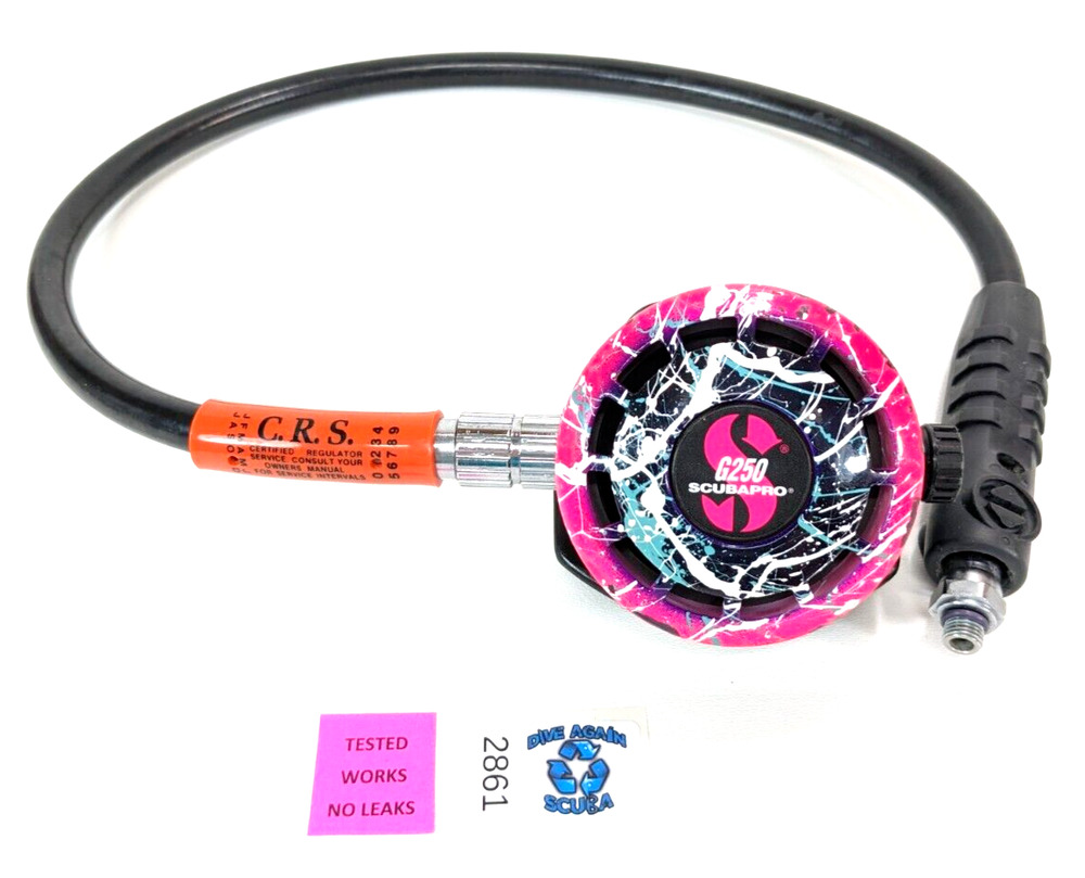 Scubapro Hand Painted Hot Pink G250 Second 2nd Stage Regulator Scuba Dive RARE SidelineSwap Buy and Sell on SidelineSwap