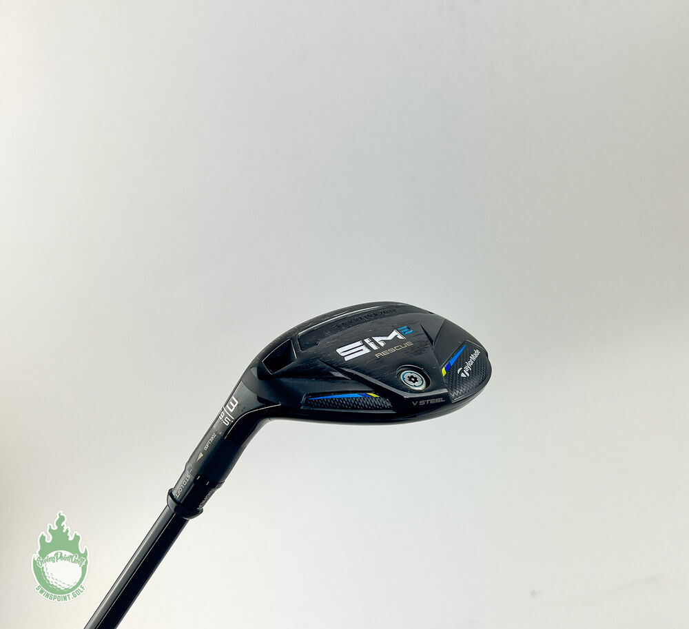 LEFT HAND 2021 TaylorMade SIM 2 Rescue 3 Hybrid 19.5* Stiff Graphite ...