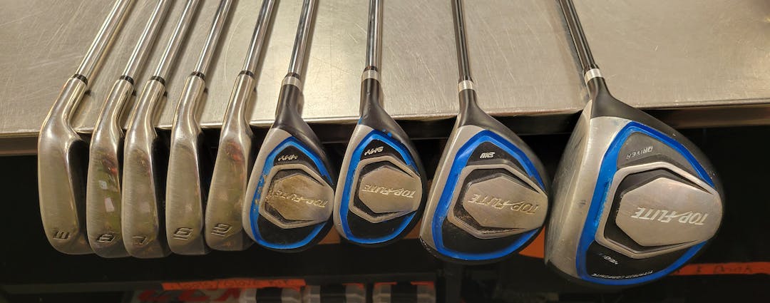 Used Top Flite 460cc Set 9 Piece Regular Flex Steel Shaft Men's Club ...