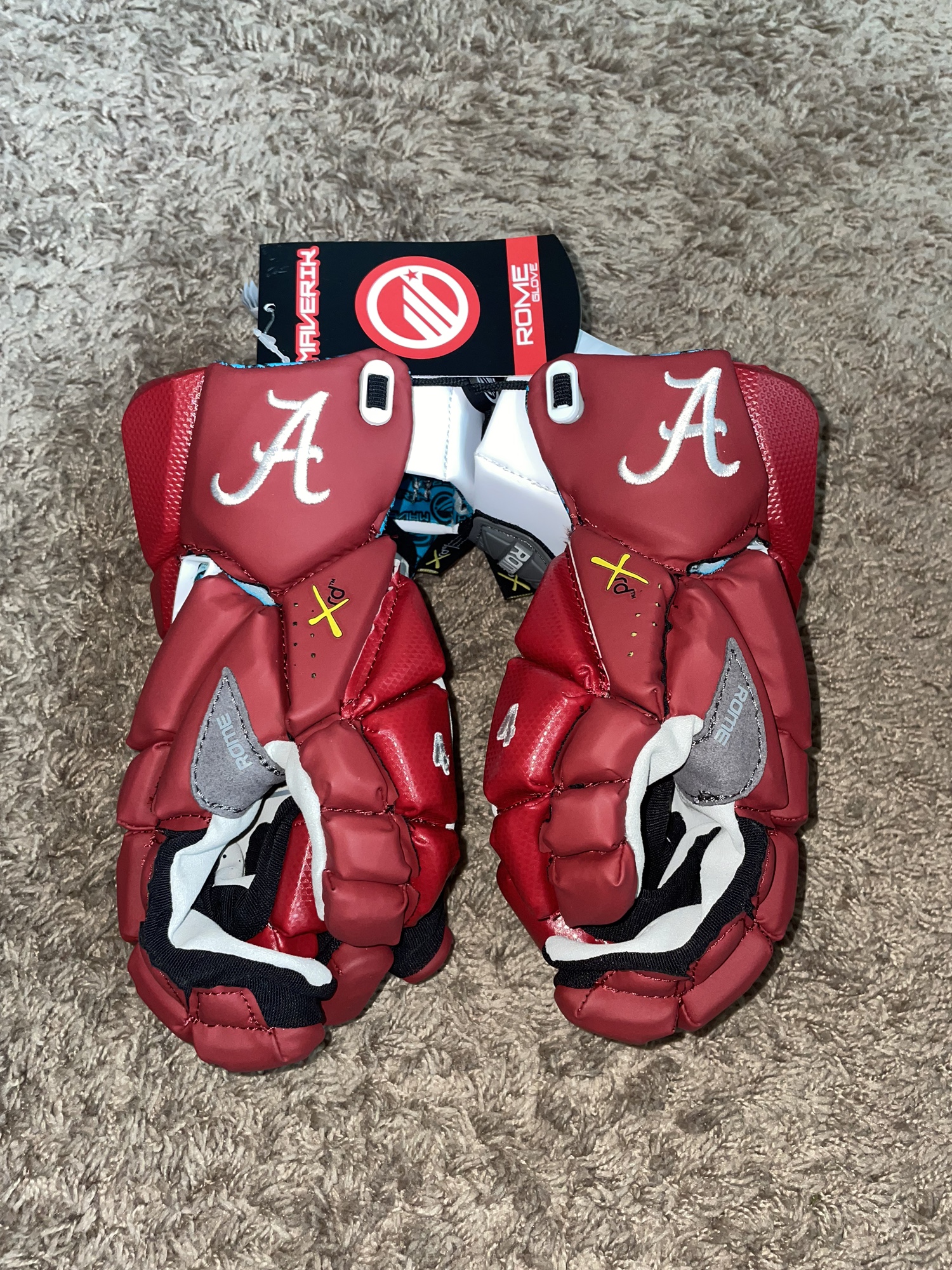 New Alabama Player's Maverik 13" Rome Lacrosse Gloves | SidelineSwap