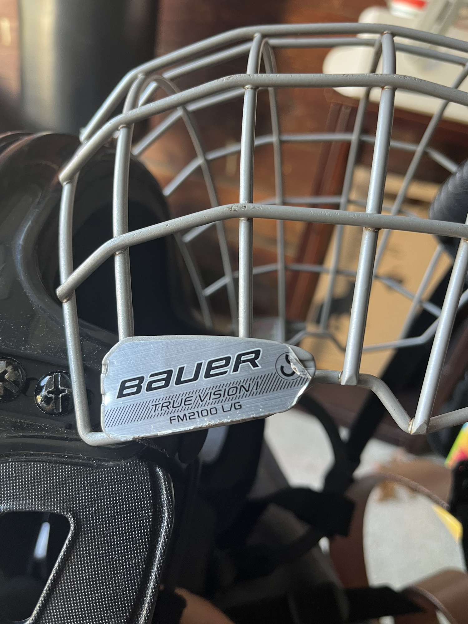 Used Large Bauer Pro Stock True Vision I Helmet | SidelineSwap