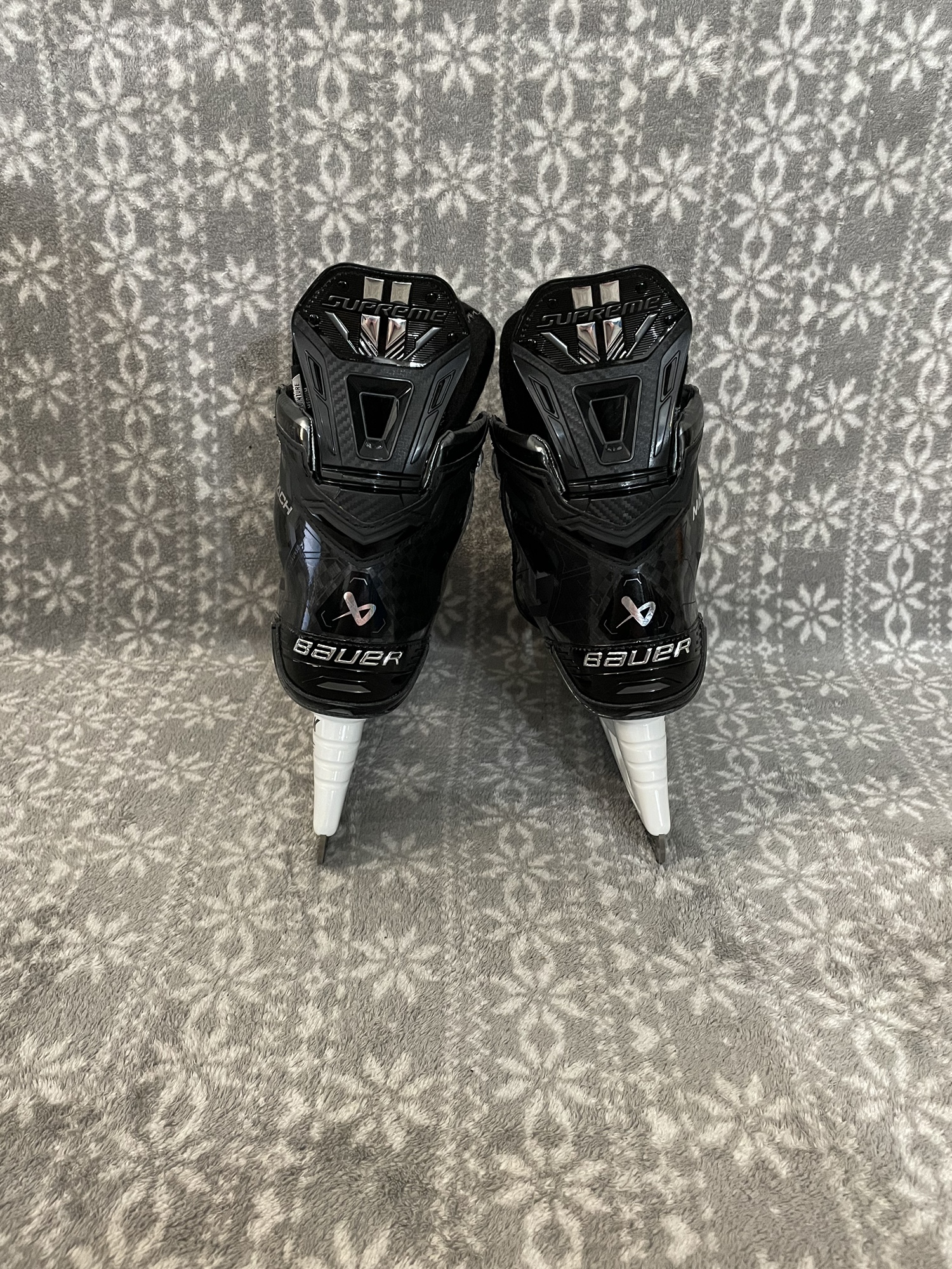 New Senior Bauer Supreme Mach Hockey Skates With Pulse TI Steel ...