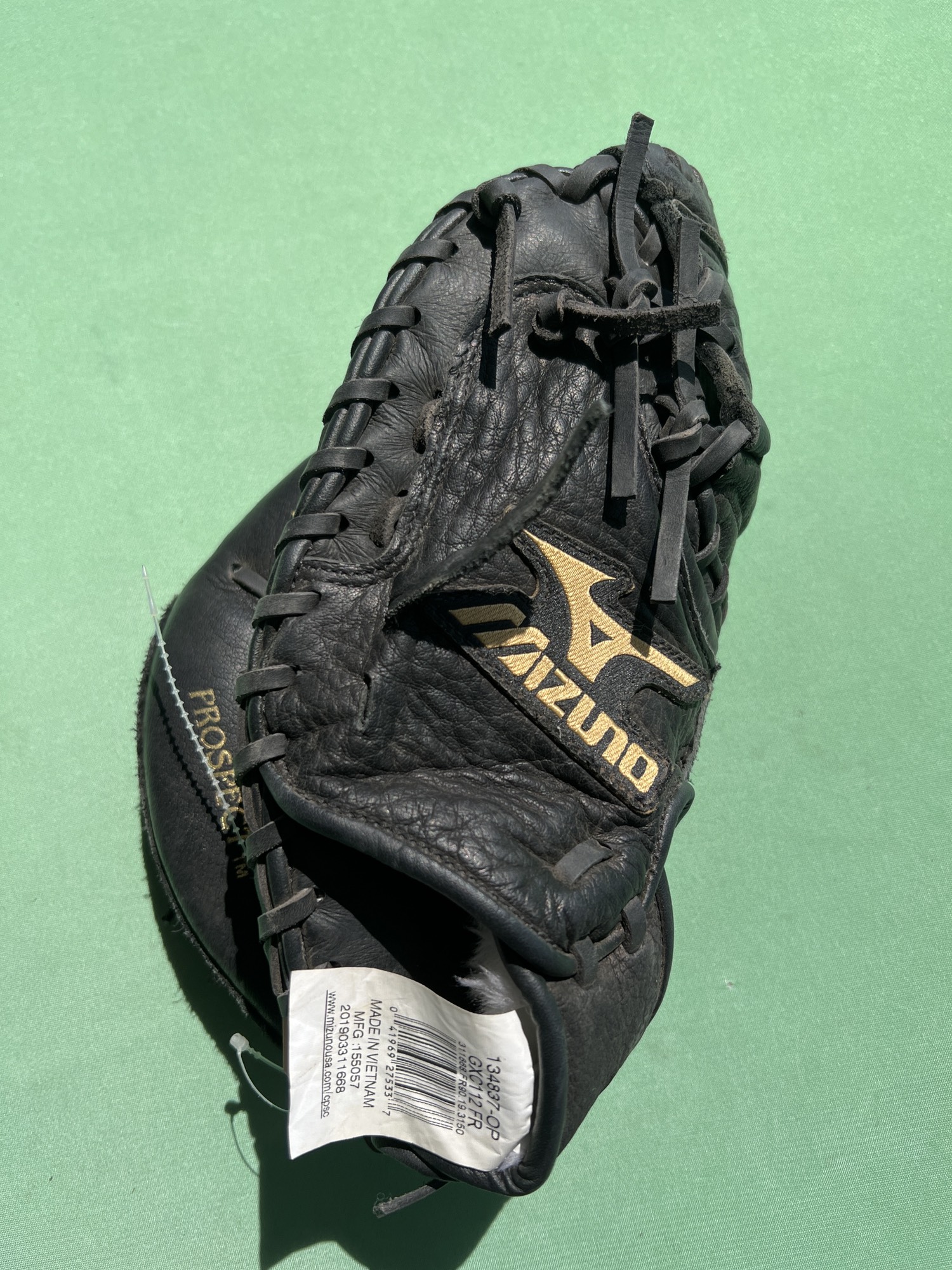 Used Mizuno Power close Left Hand Throw Catcher Baseball Glove 31.5 ...