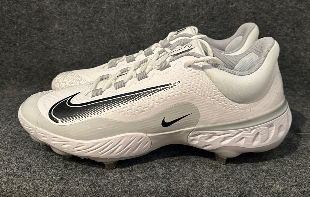 Men’s Nike Alpha Huarache Elite 4 Low FD2745-100 White Baseball Cleats ...