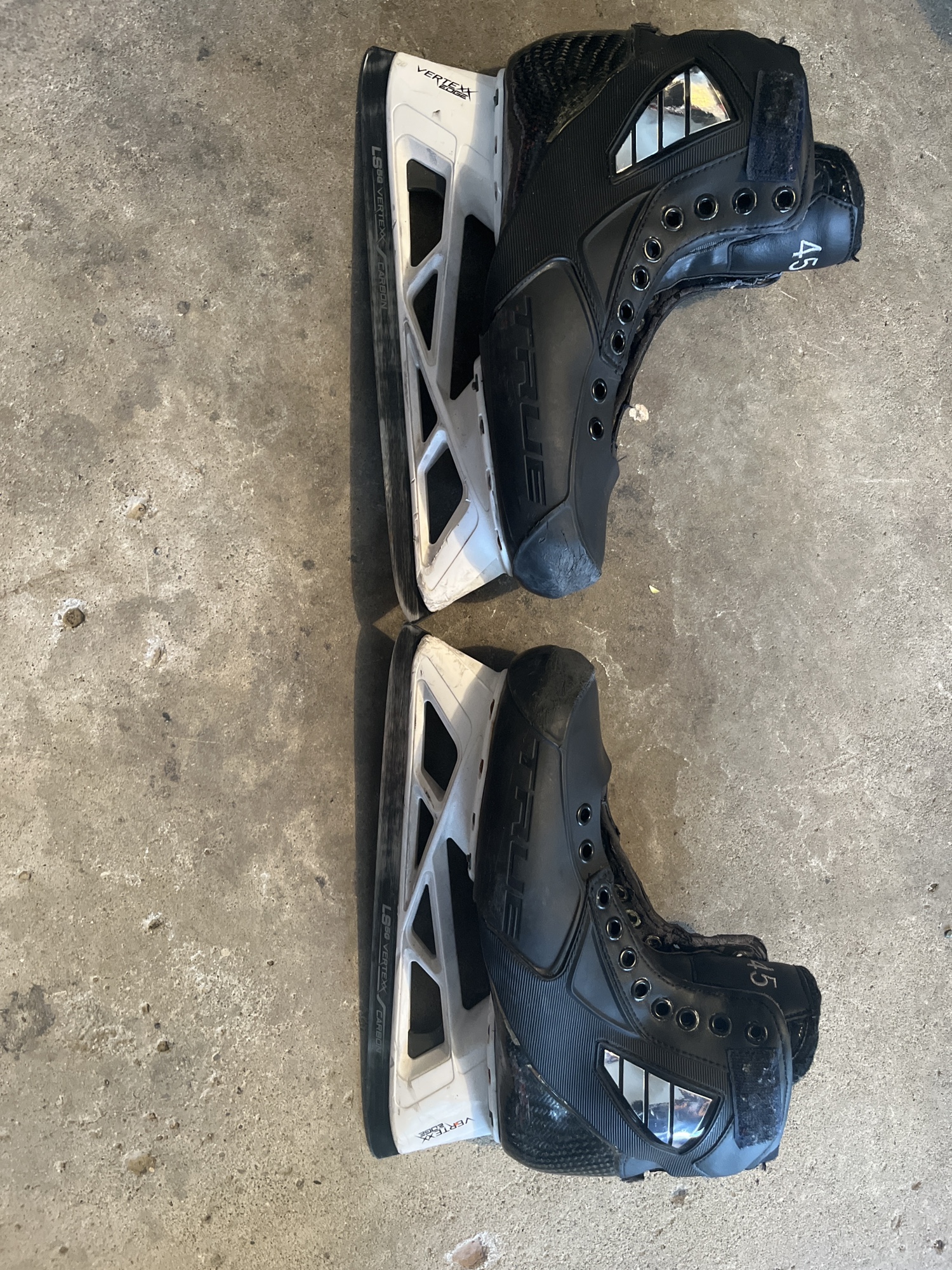 True Pro Stock Size 9 Custom Pro Hockey Goalie Skates | SidelineSwap