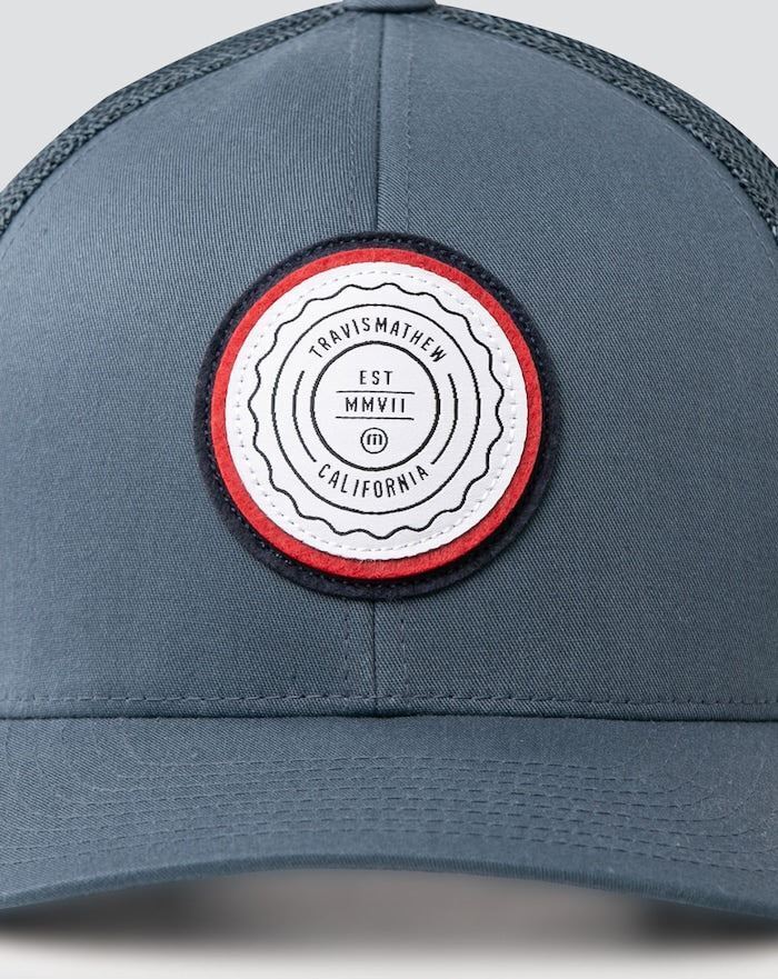 Travis Mathew The Patch Snapback Hat- Dark Blue | SidelineSwap