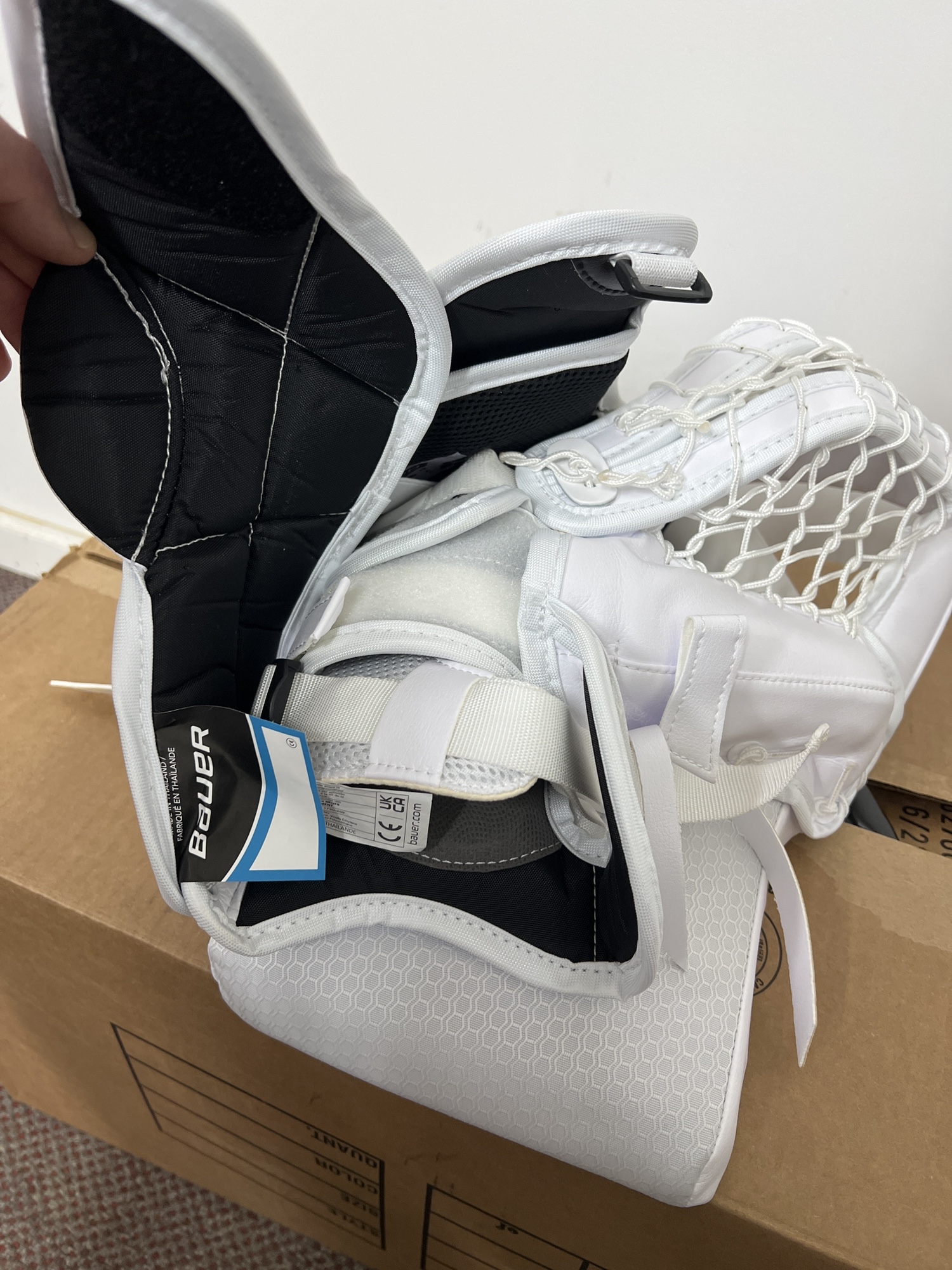 New Bauer Mach Regular Pro Stock Goalie Glove | SidelineSwap