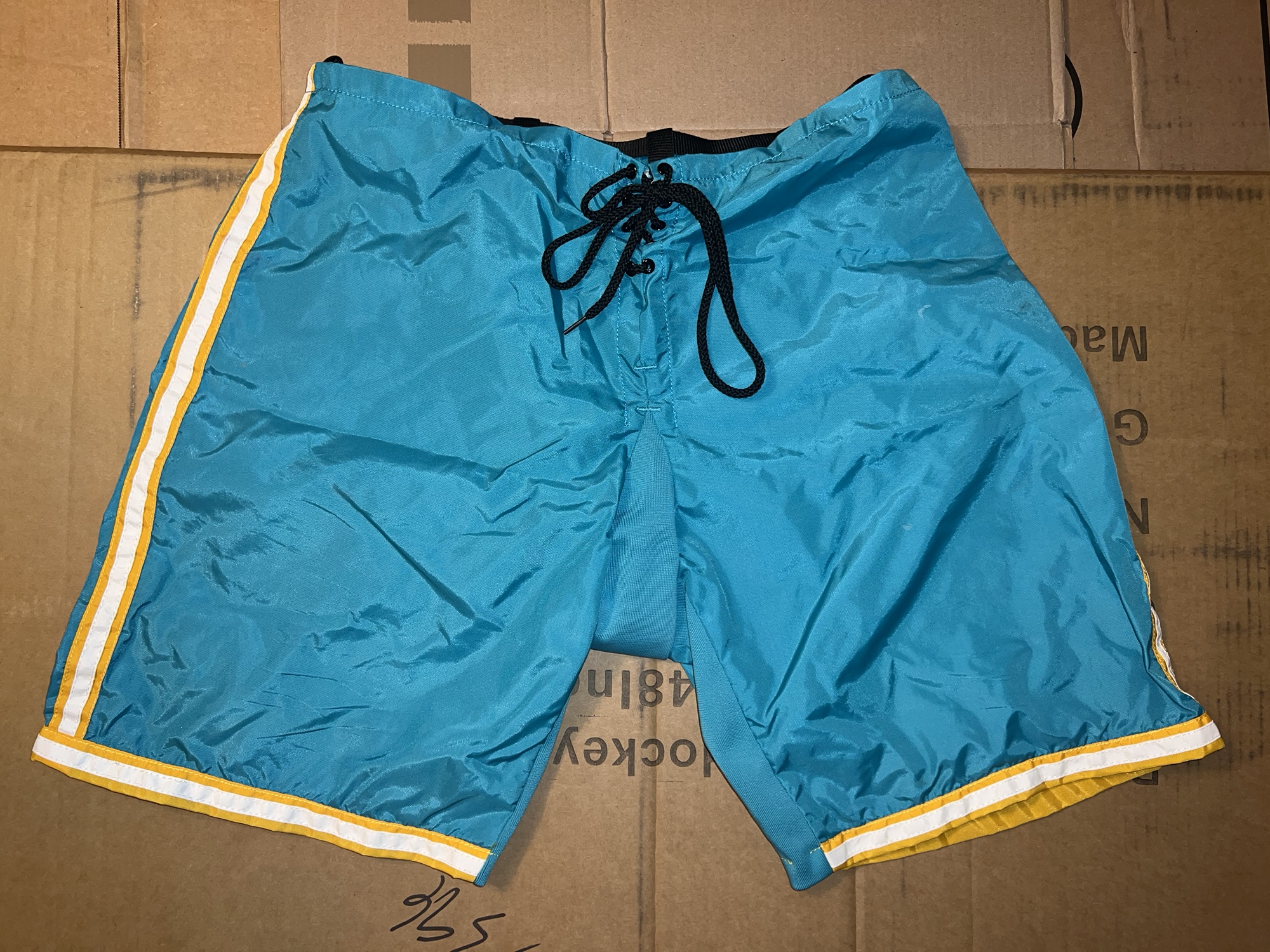 3x CCM NHL San Jose Sharks Reverse Retro Pro Stock Hockey Pants Shell ...