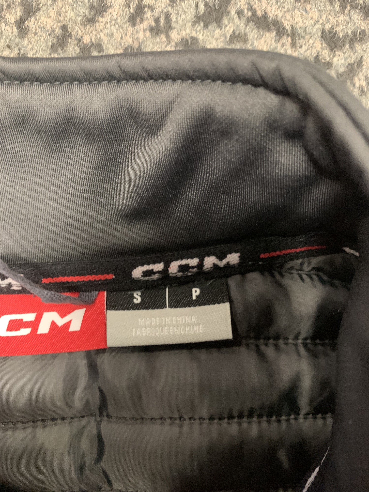 CCM Grey Quilted Jacket & Grey Locker Crewneck Adult Small | SidelineSwap