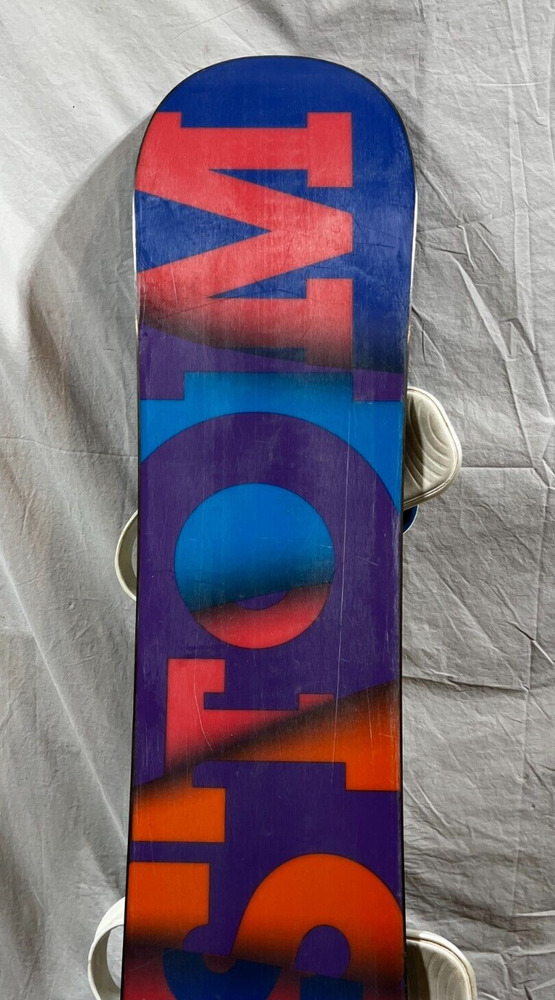 Burton Custom Smalls Flying V 135cm Twin-Tip Snowboard Contour Bindings ...