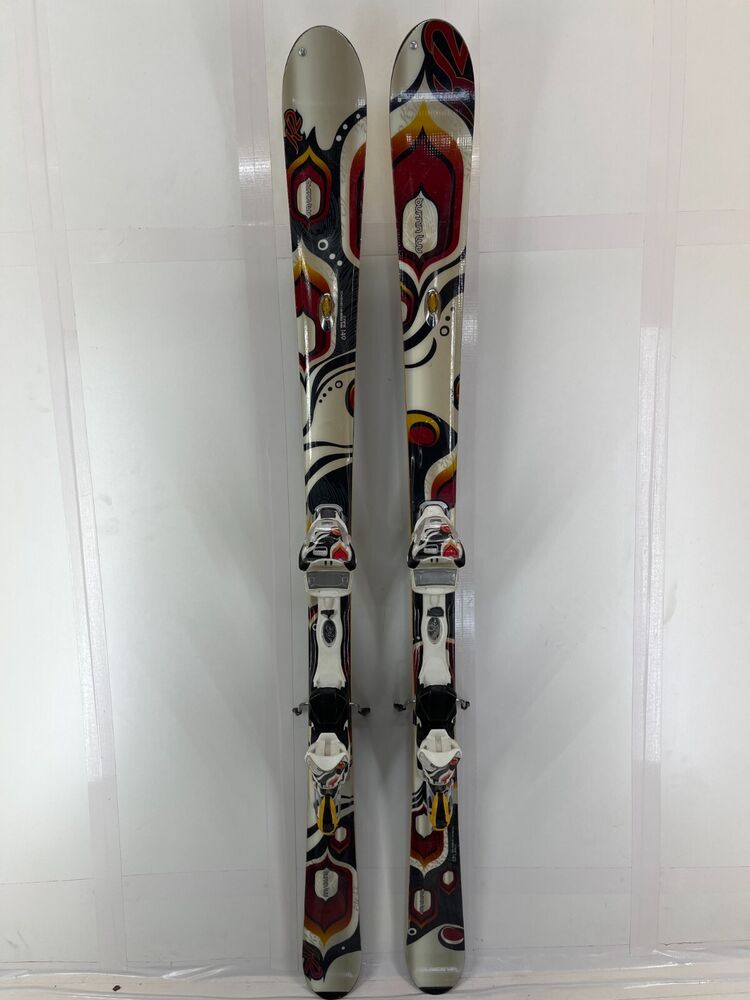 USED 149cm K2 Burnin' Luv Women's All Mountain Carving Ski w/ Marker 11 Bindings | SidelineSwap