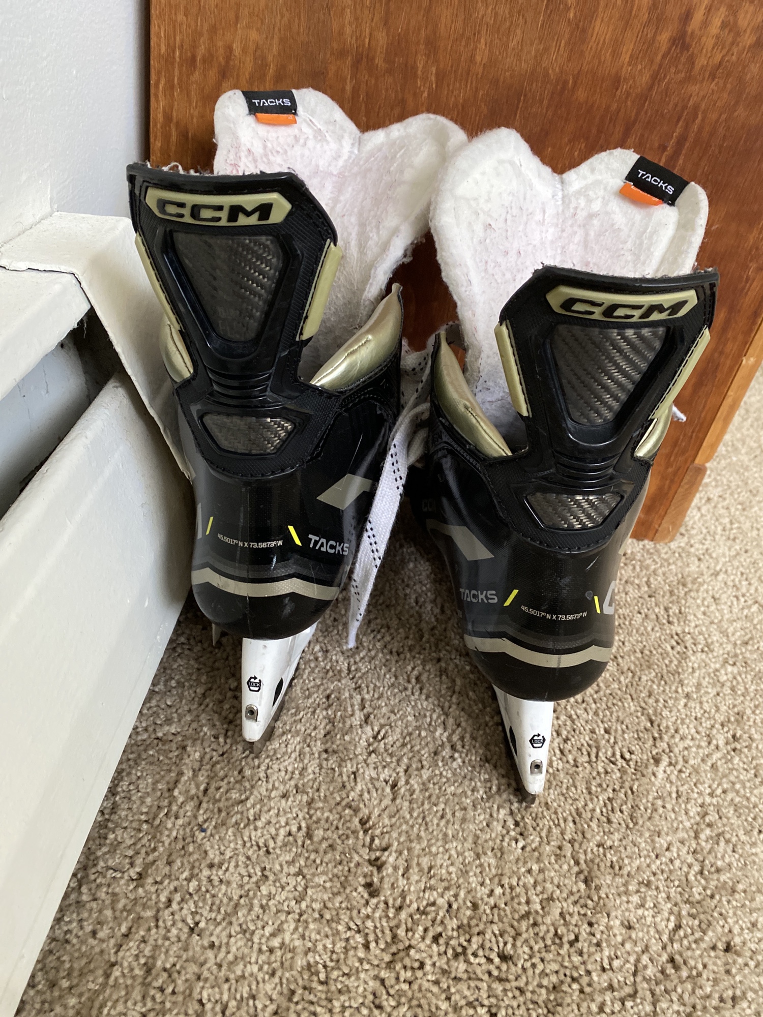 Used CCM Regular Width Size 4.5 Tacks ASV Hockey Skates | SidelineSwap