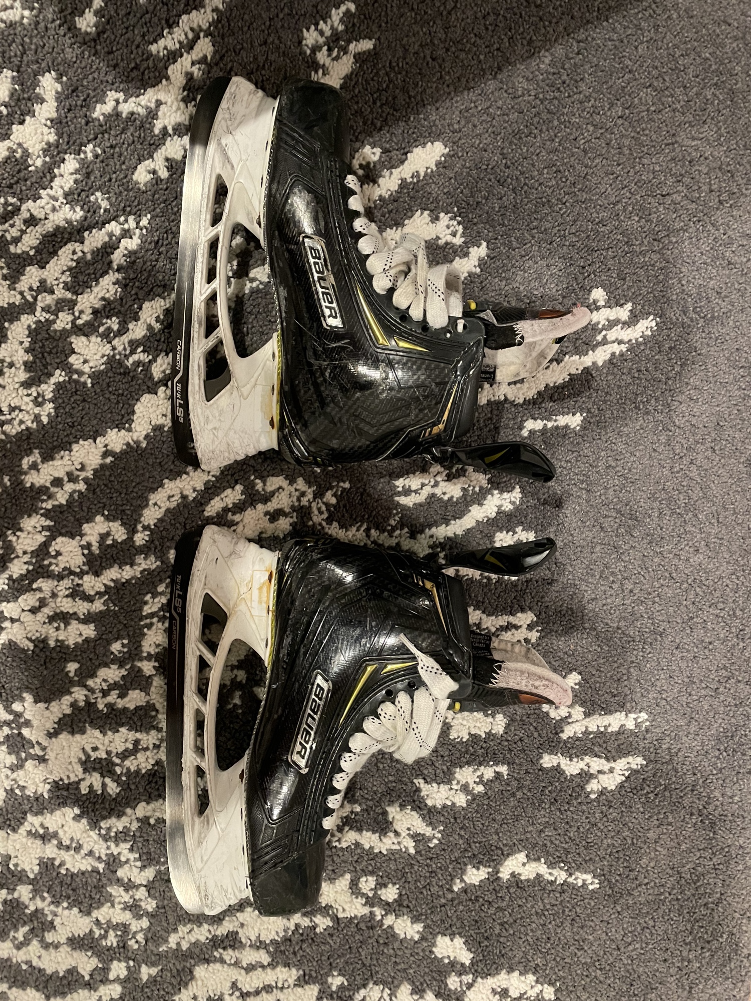 Used Bauer Extra Wide Width Size 7 Supreme 2S Pro Hockey Skates ...