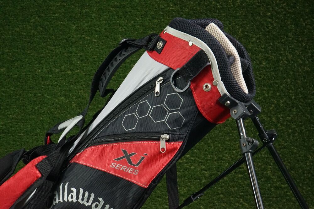 CALLAWAY 30" XJ JUNIOR SERIES 5-WAY DIVIDER GOLF STAND BAG, RED / BLACK ...
