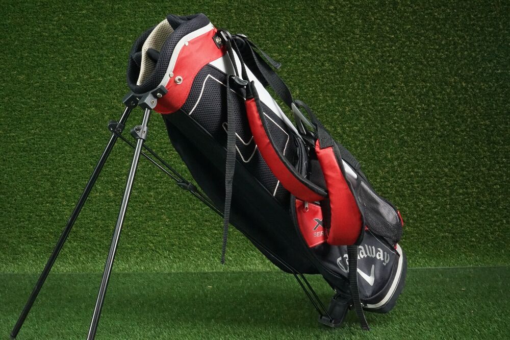 CALLAWAY 30" XJ JUNIOR SERIES 5-WAY DIVIDER GOLF STAND BAG, RED / BLACK ...