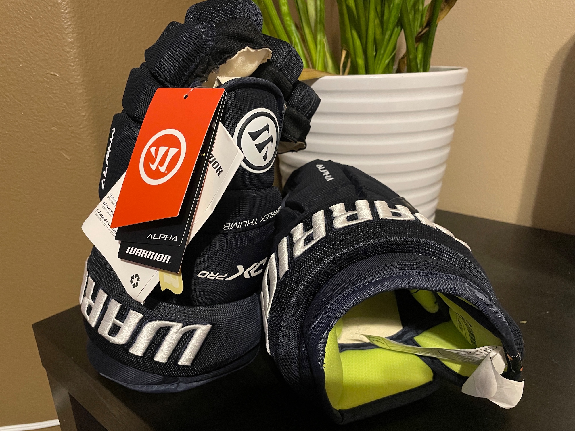 New Warrior 15" Alpha DX Pro Gloves *Navy* | SidelineSwap