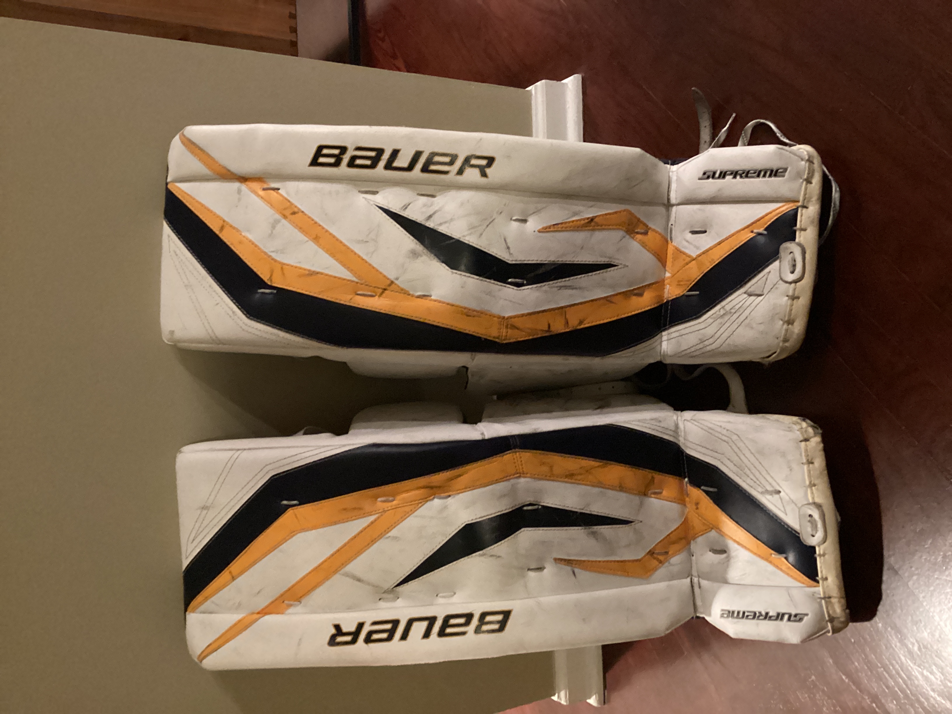 Used 31" Bauer Supreme one90 Goalie Leg Pads Pro Stock | SidelineSwap