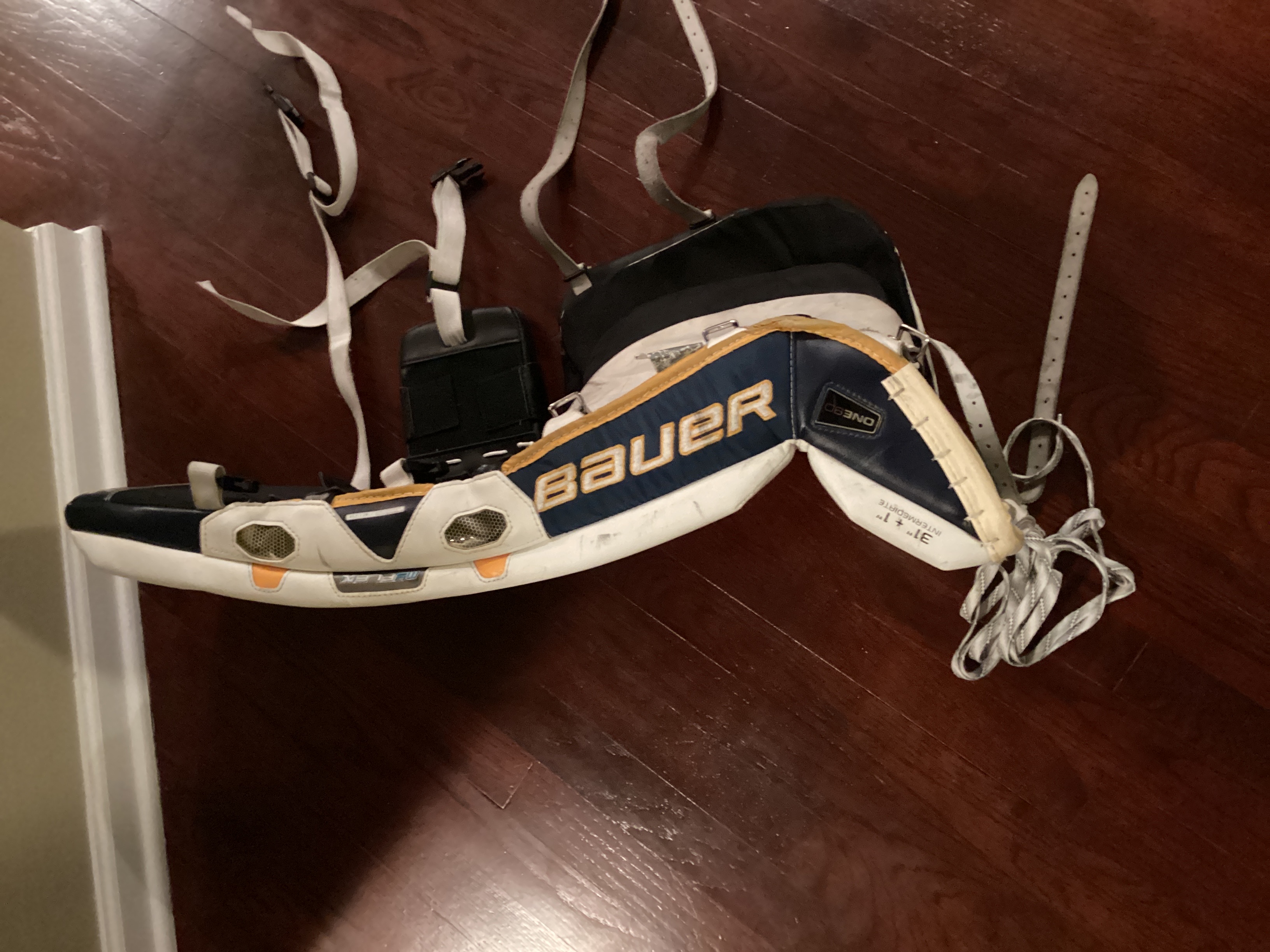 Used 31" Bauer Supreme one90 Goalie Leg Pads Pro Stock | SidelineSwap