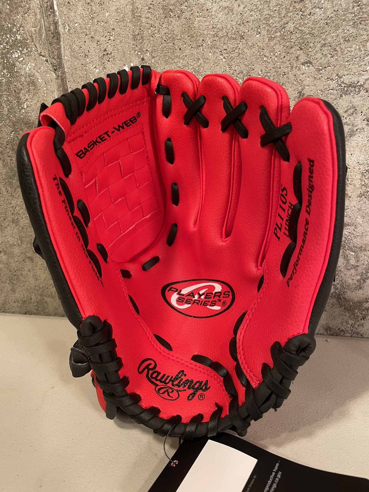 NEW Rawlings Players Series Youth Baseball Glove 11” RHT Red | SidelineSwap