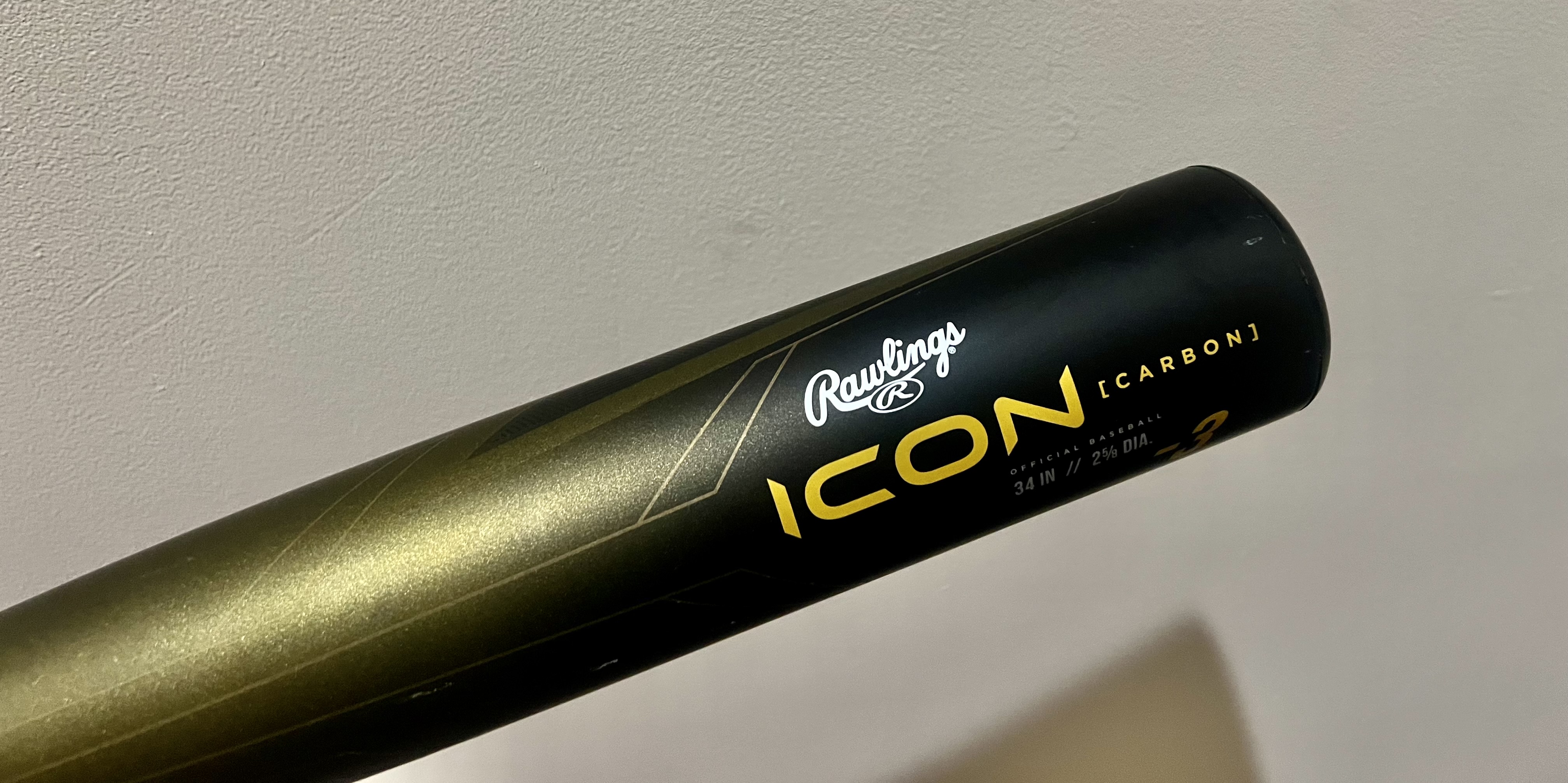 New-Open Box BBCOR Certified 2023 Rawlings Composite ICON Bat (-3) 34/ ...
