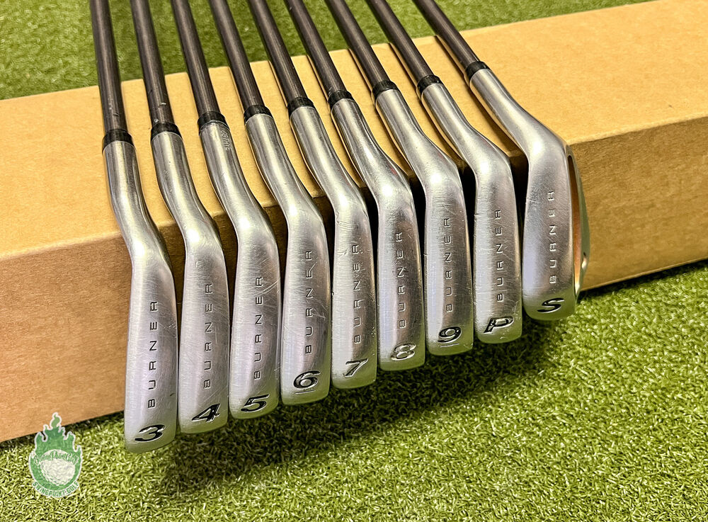 Used TaylorMade Burner Oversize Irons 3-PW/SW 90g Stiff Graphite Golf ...