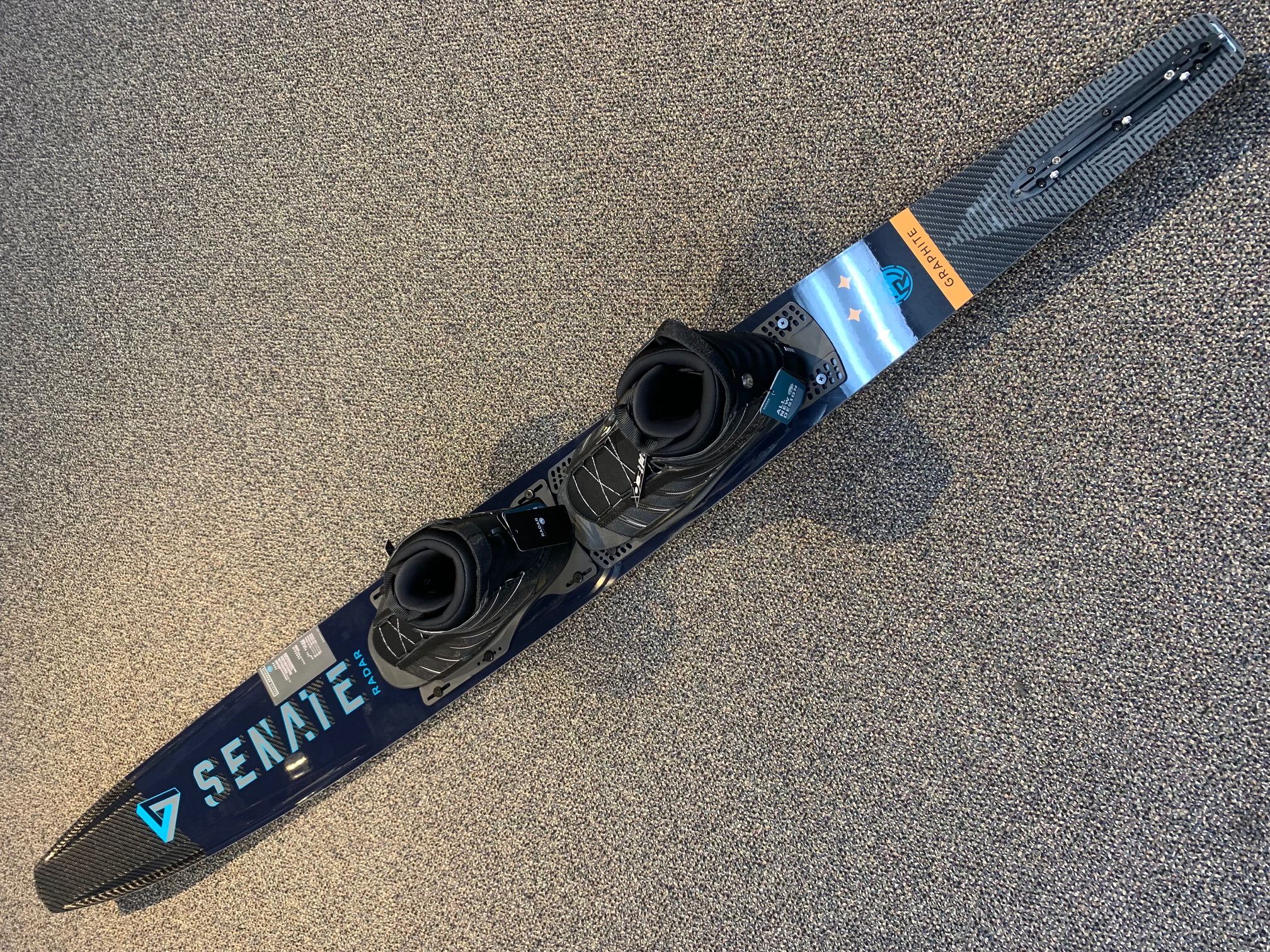 New 2023 RADAR Senate Graphite Water Skis | SidelineSwap