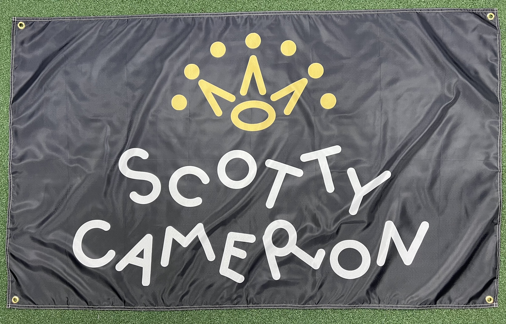 Scotty Cameron Putter Dancing Cameron 3’ x 5’ Banner Flag Black/Yellow ...