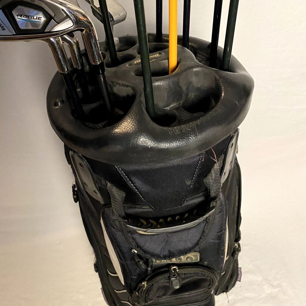 Mens Right Handed Complete Golf Club Set With Swivel Top Rotating Golf ...