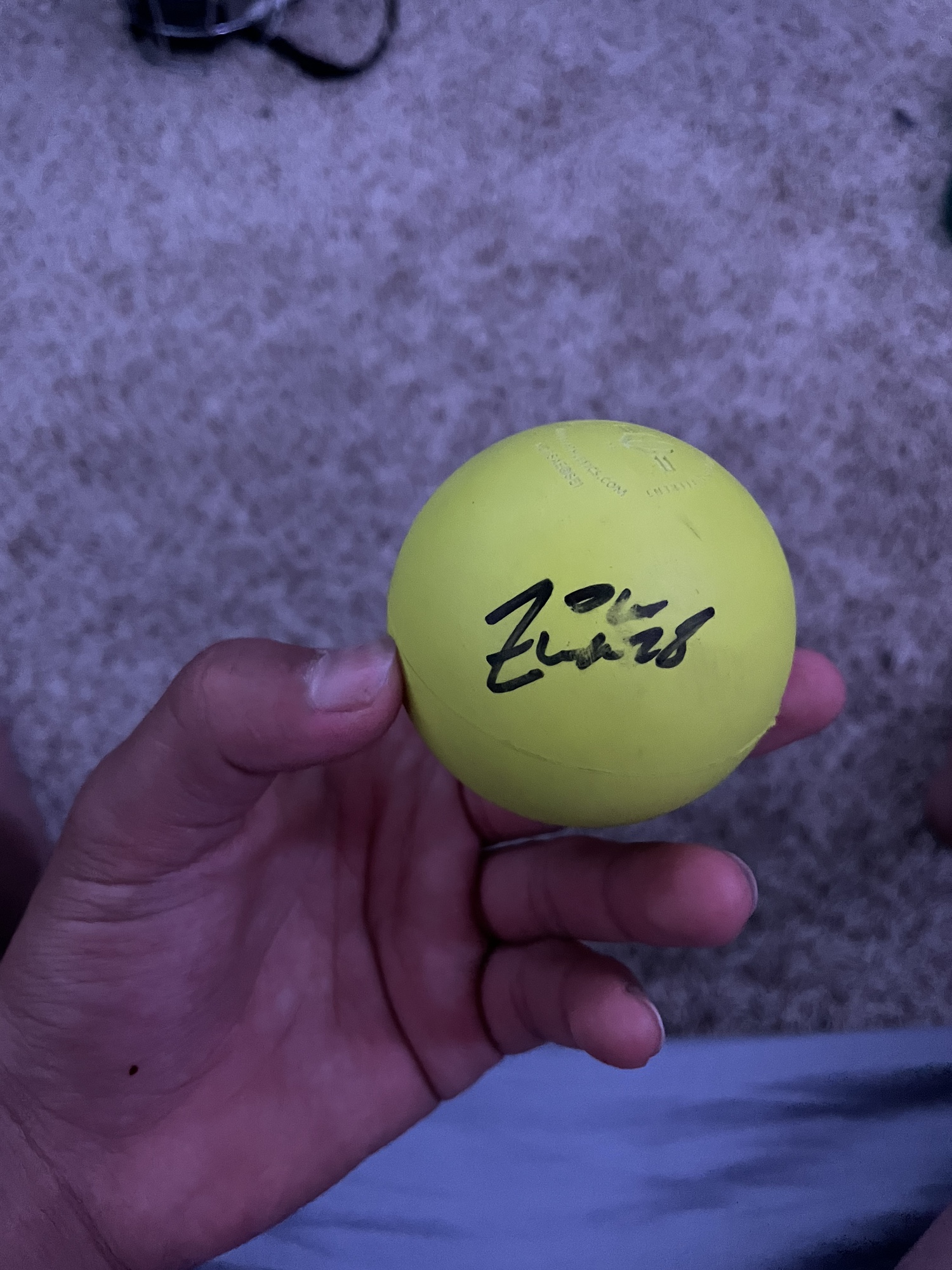 Zed Willams Signed PLL Ball | SidelineSwap