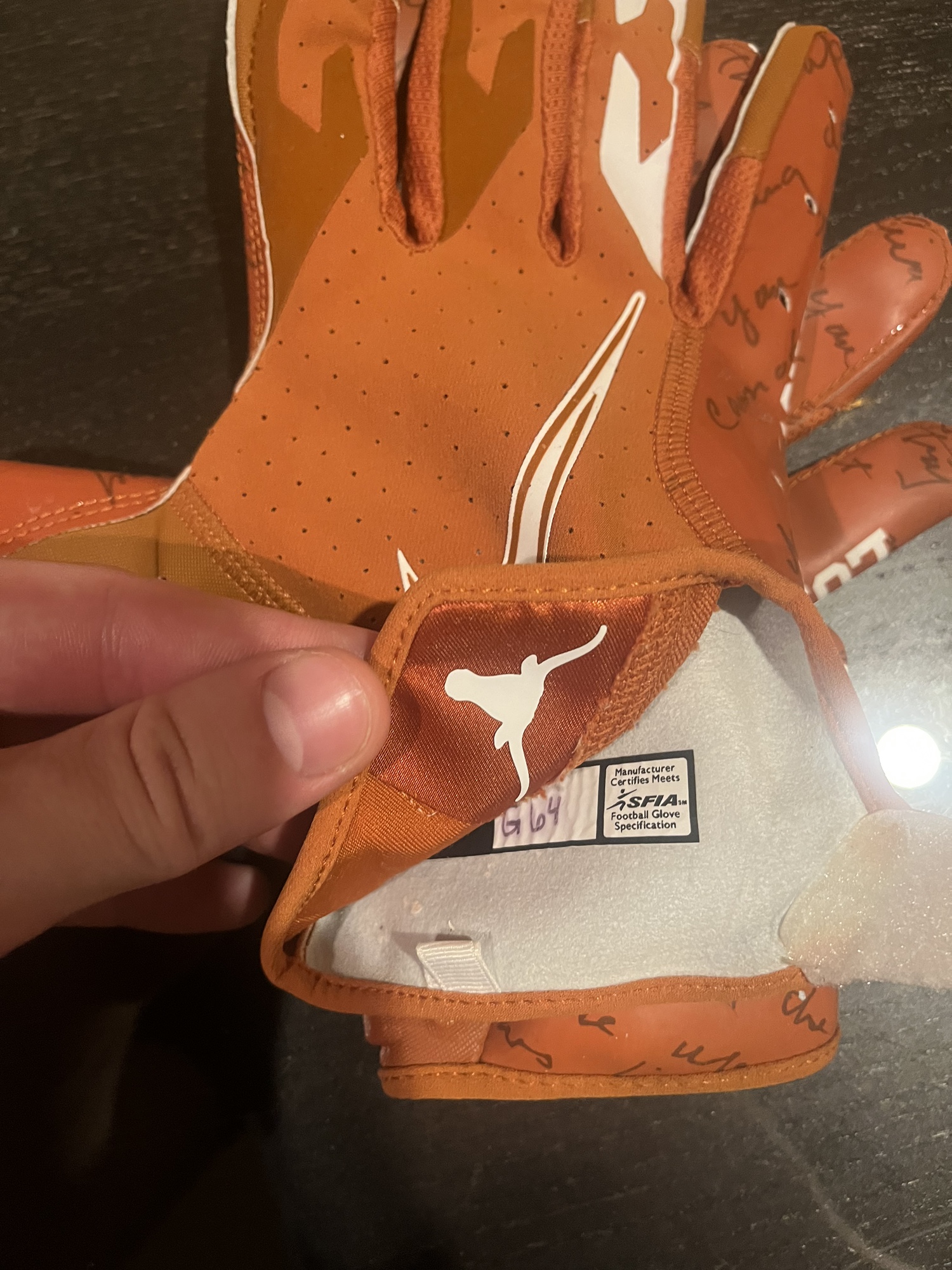 University of Texas game worn gloves | SidelineSwap