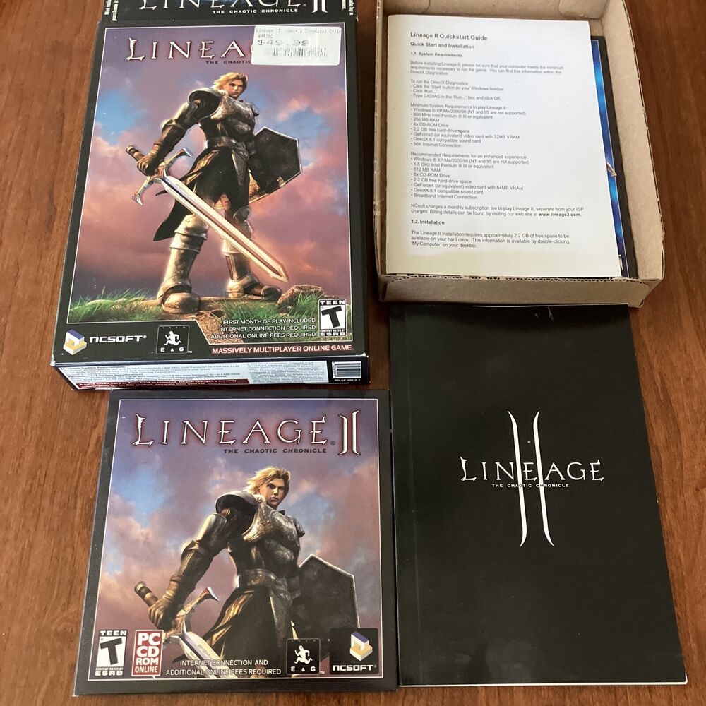 LINEAGE 2 II CHAOTIC CHRONICLE - PC CD Game - 2 DISC BOX RPG ADVENTURE ...