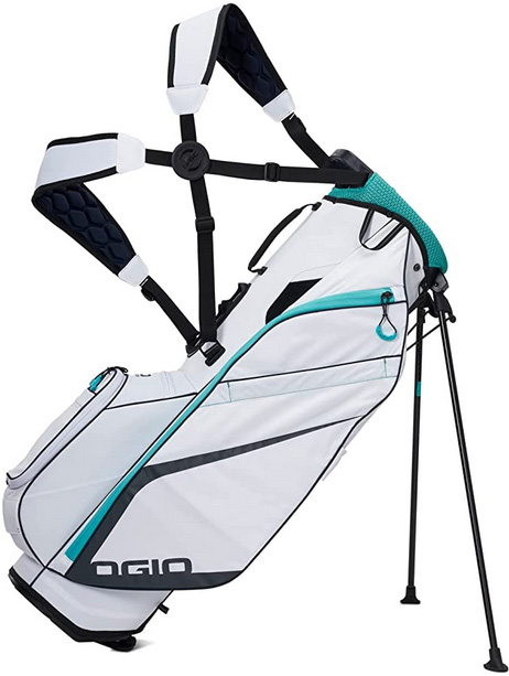 NEW 2022 Ogio Fuse 4 White Double Strap Stand/Carry Bag | SidelineSwap