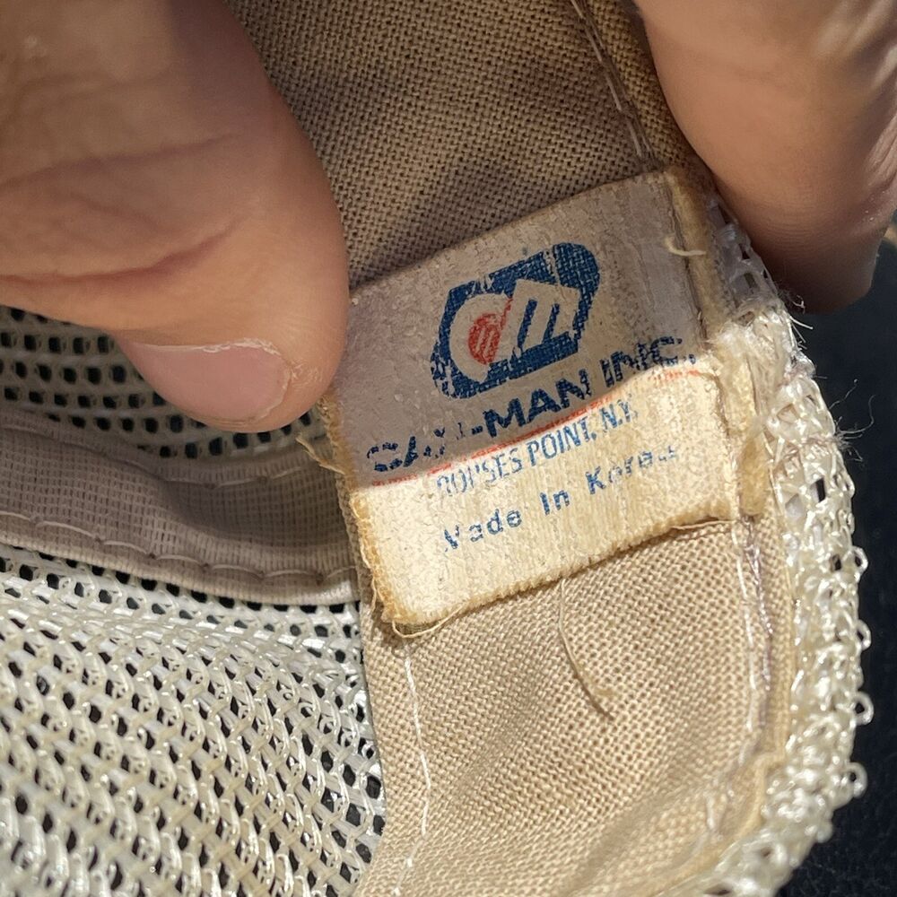 Vintage Muskie Musky Fishing Angler Patch 3D Patch Hat Cap Trucker Mesh ...