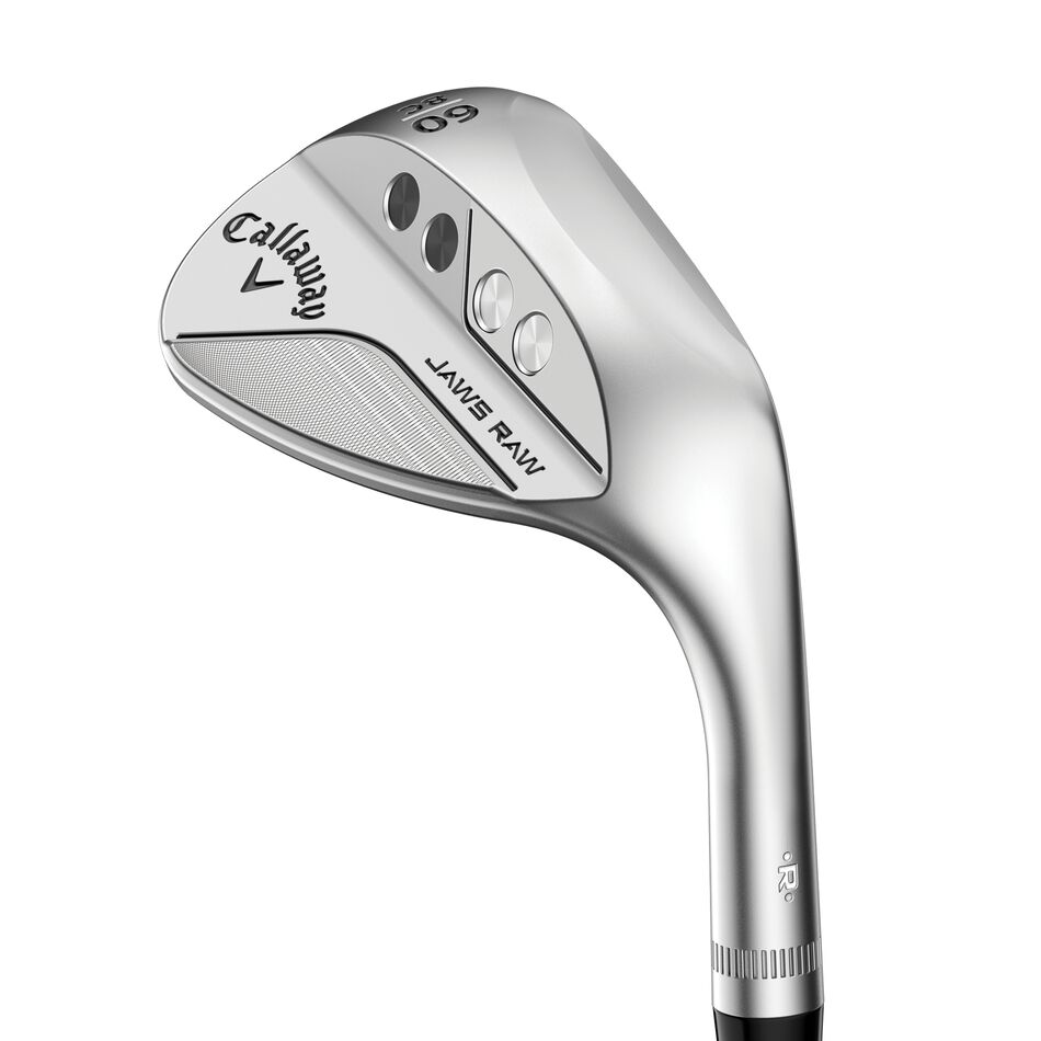 CALLAWAY JAWS RAW CHROME LOB WEDGE 60°-10° (BOUNCE) S GRIND STEEL WEDGE TRUE TEMPER DYNAMIC GOLD ...