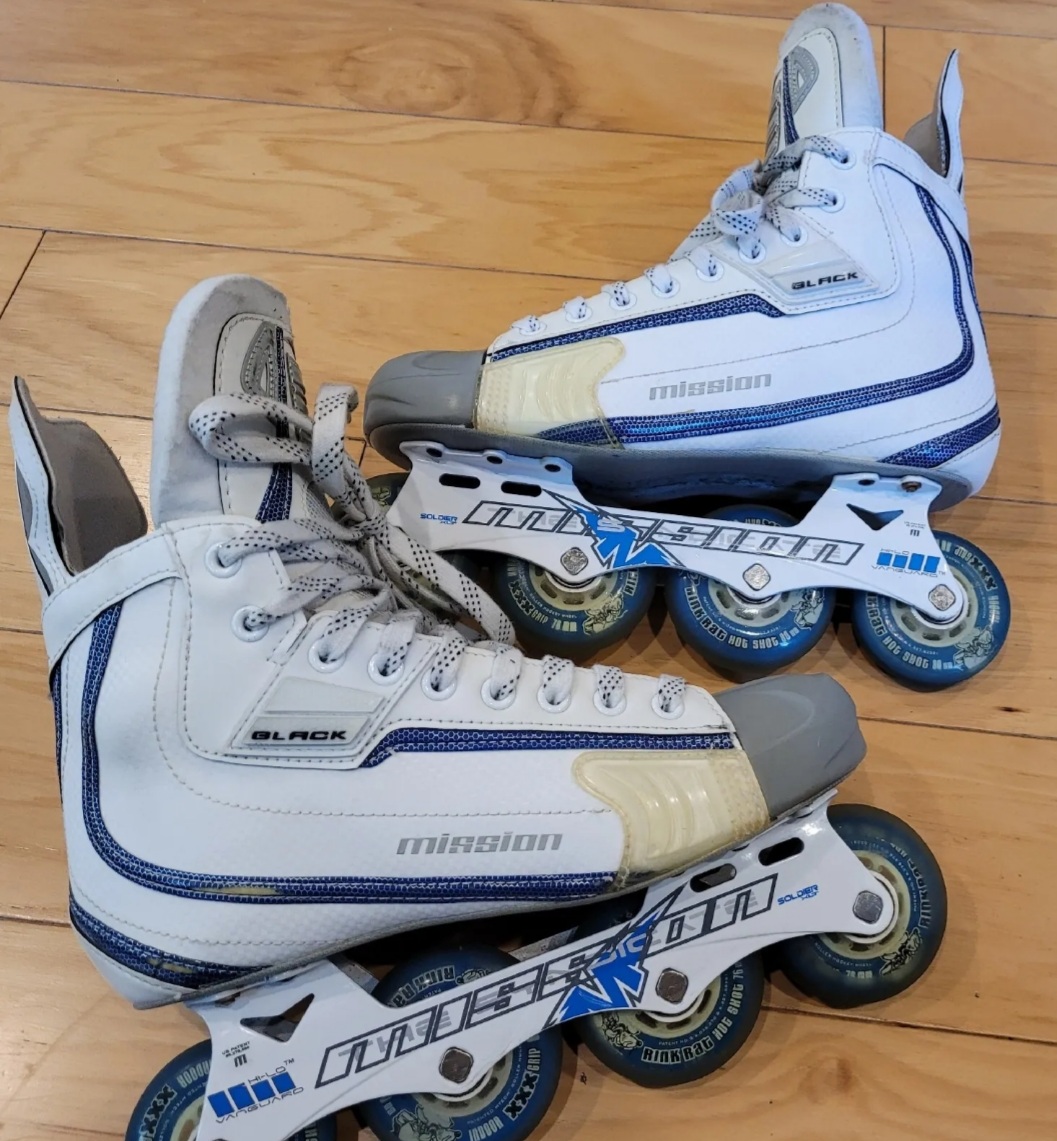 Mission Soldier Black Size 9D Inline Roller Hockey Skates | SidelineSwap
