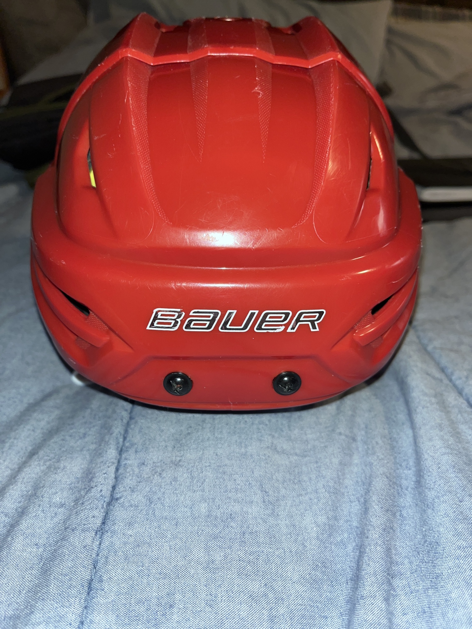 Bauer react 95 red hockey helmet | SidelineSwap