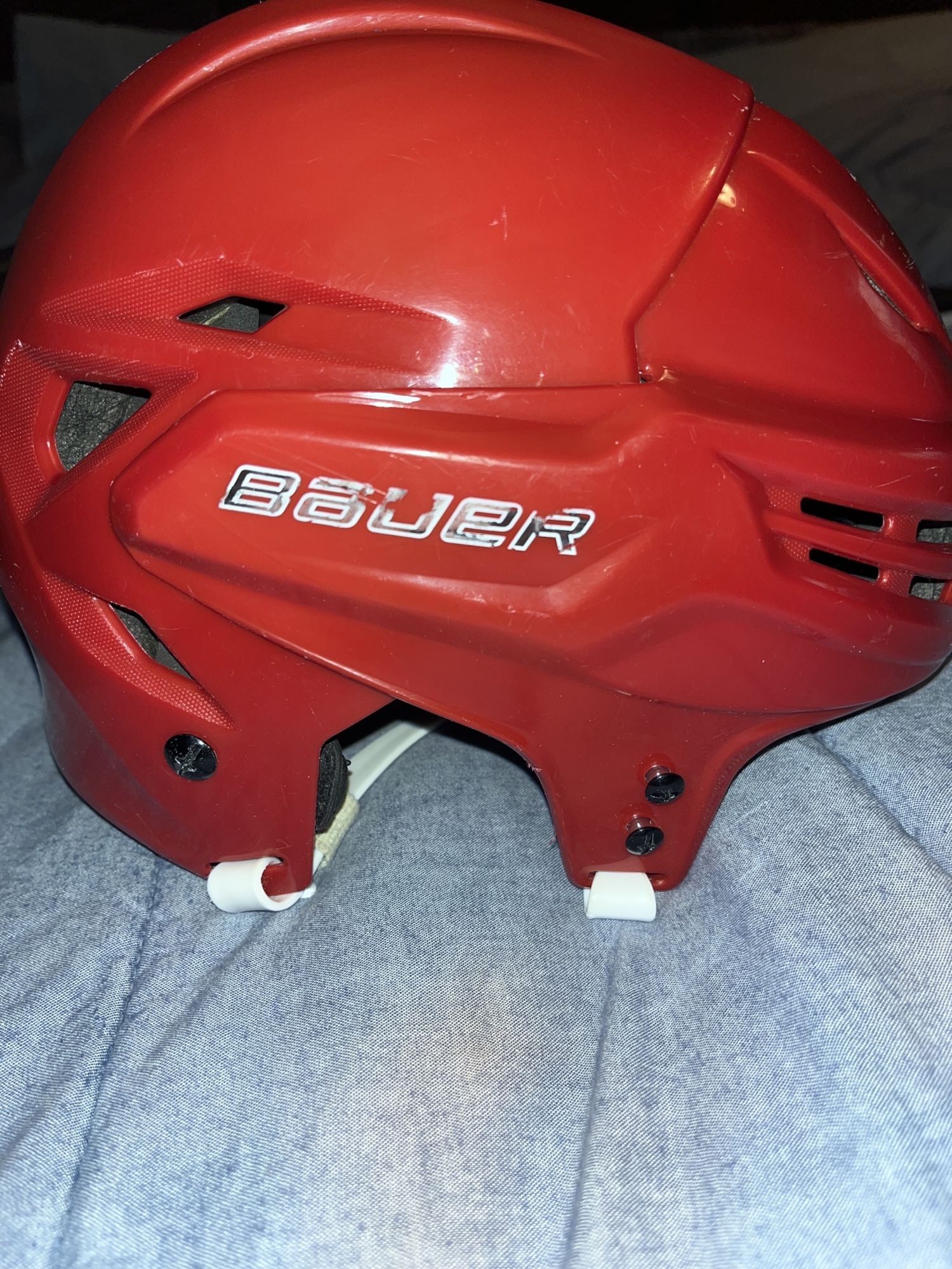 Bauer react 95 red hockey helmet | SidelineSwap