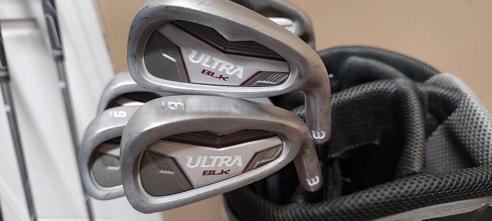 Wilson Ultra BLK 11 Piece Golf Ladies Flex Complete Set Cart Bag ...