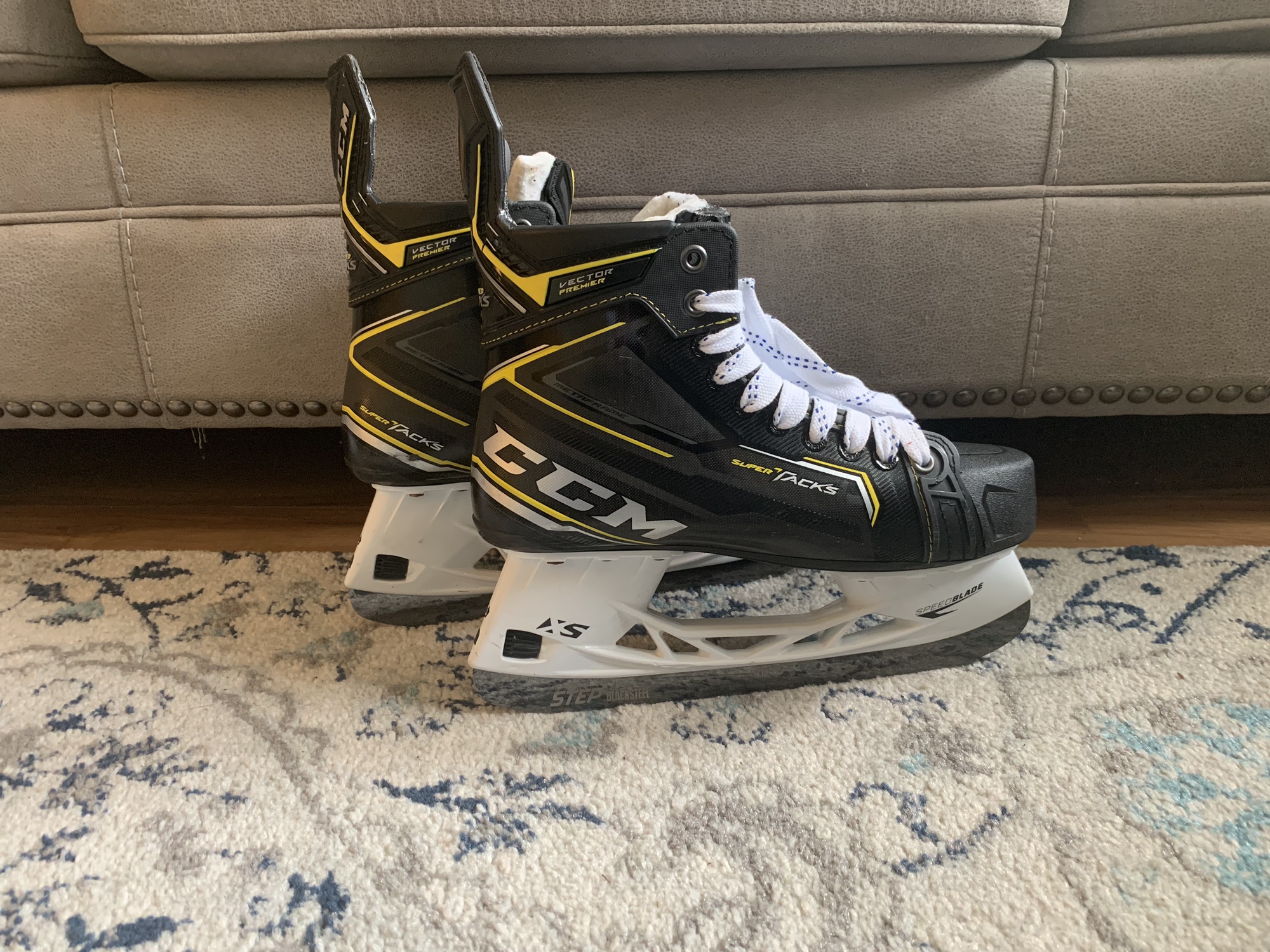 Custom - CCM Size 8.5D Super Tacks Vector Premier Hockey Skates w STEP ...
