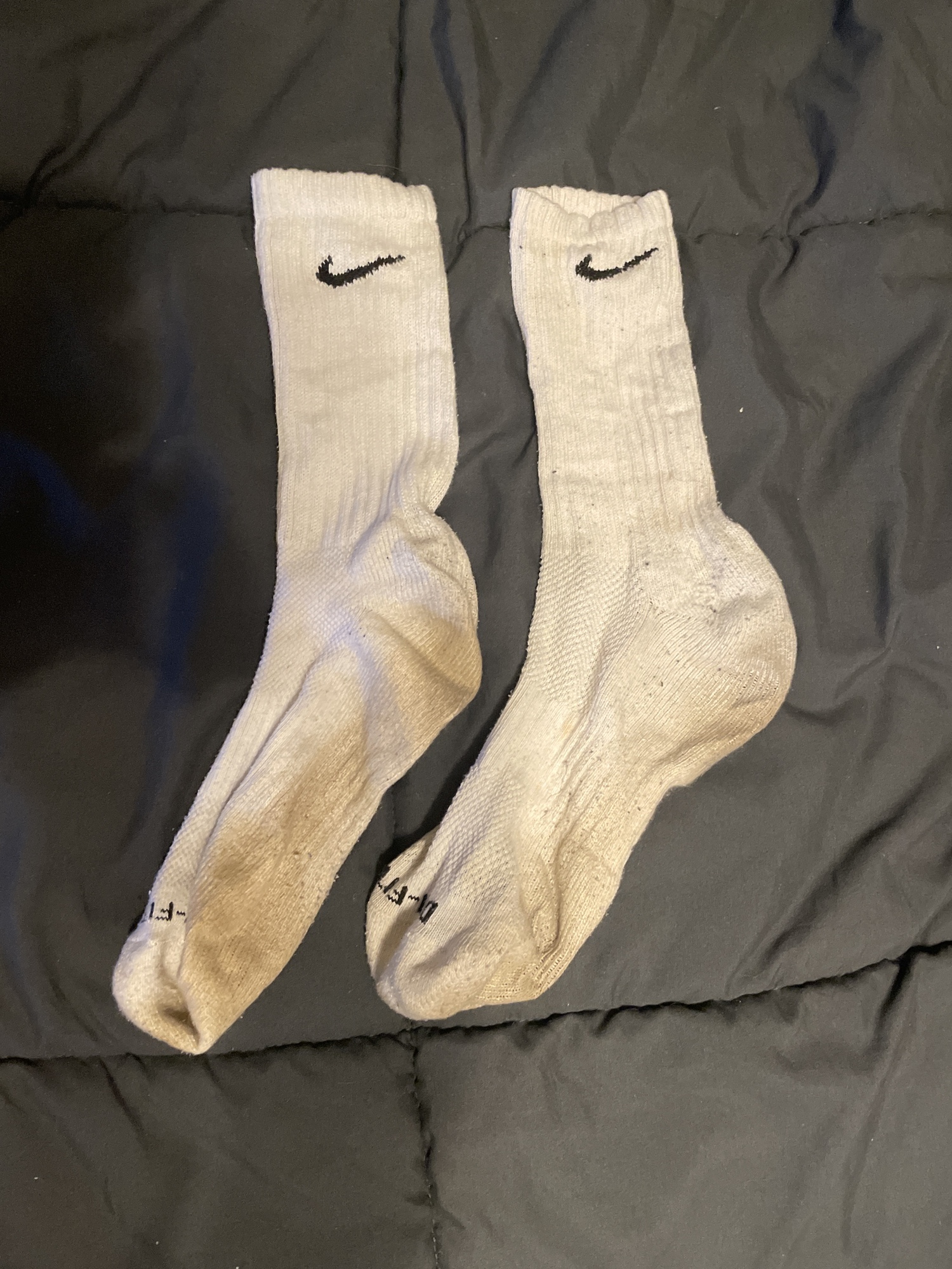 White Used Large Nike Socks | SidelineSwap